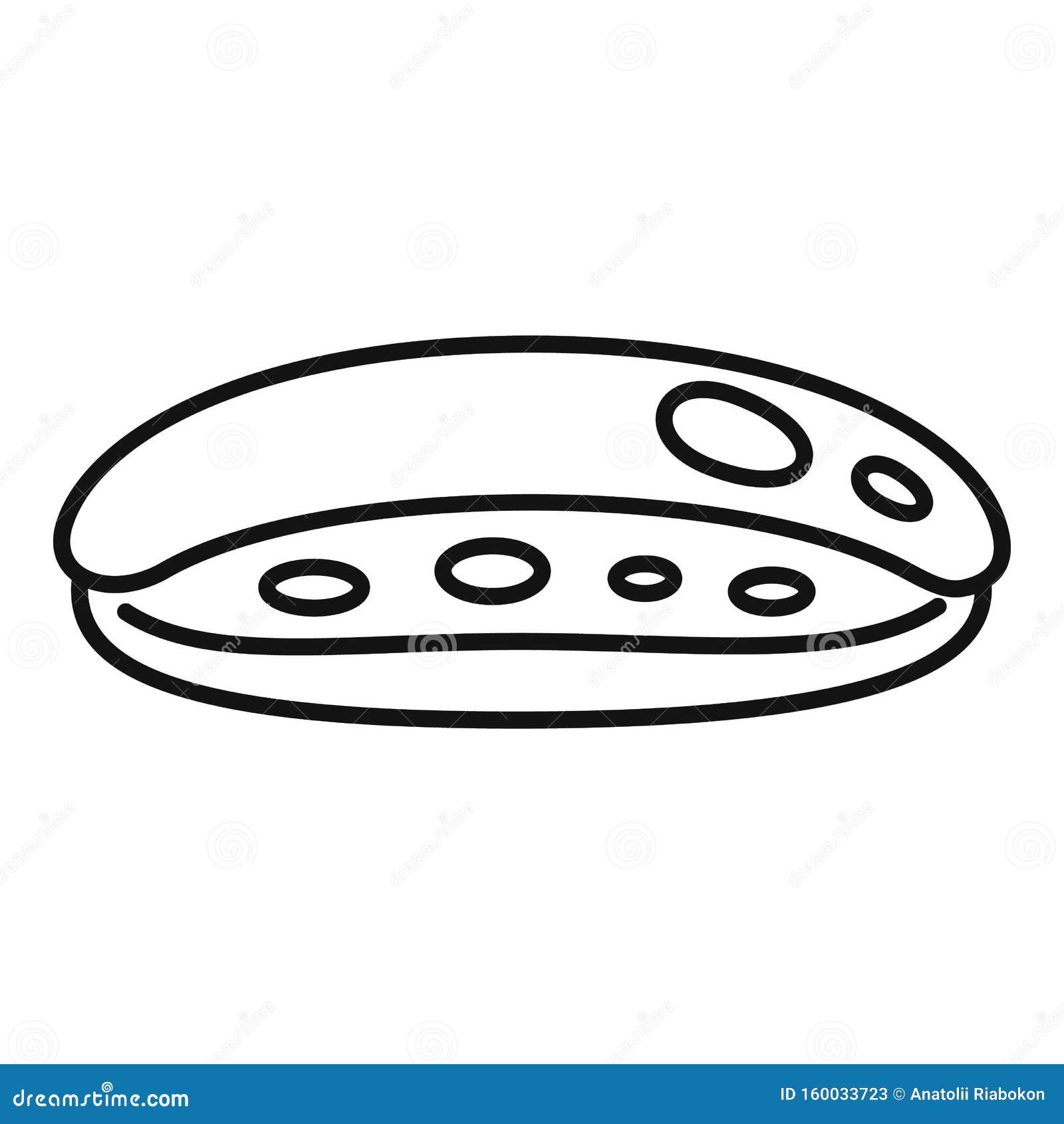 Chocolate Eclair Icon, Outline Style Stock Vector - Illustration of ...