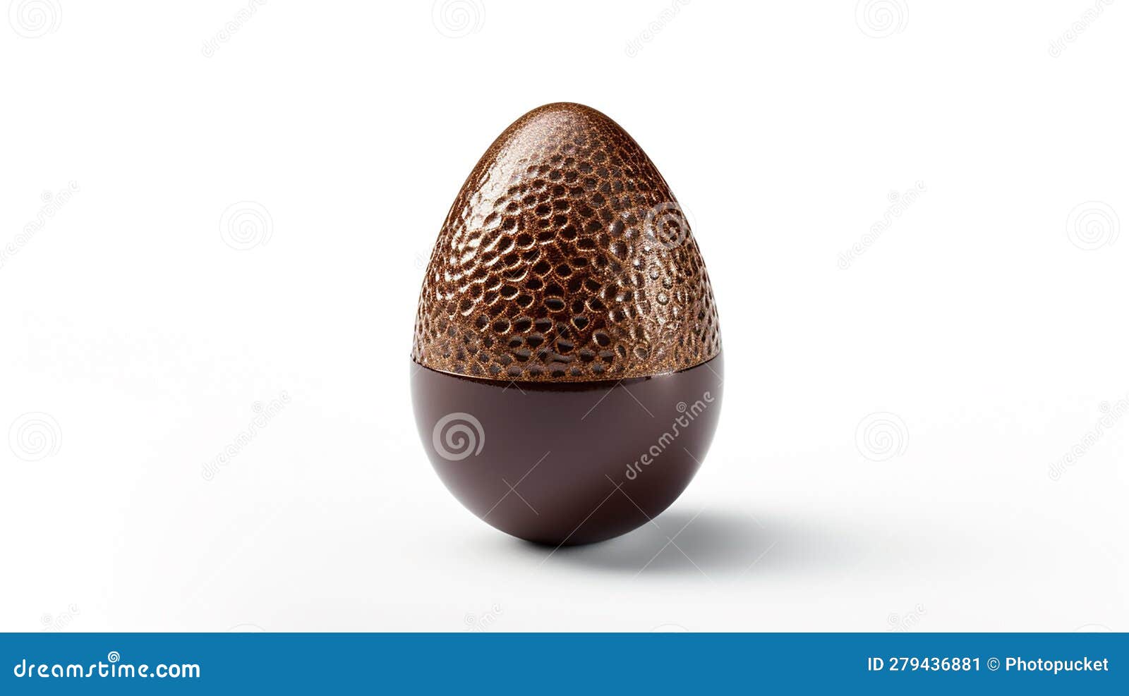 Chocolate Egg with a Subtle Shadow Stock Illustration - Illustration of ...
