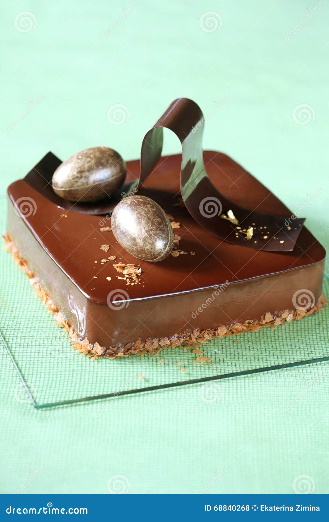 Chocolate Ester Cake stock photo. Image of entremet, colorful - 68840268