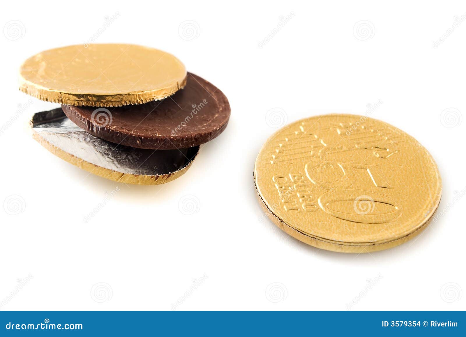 Chocolate Euro stock photo. Image of cent, chip, cream - 3579354