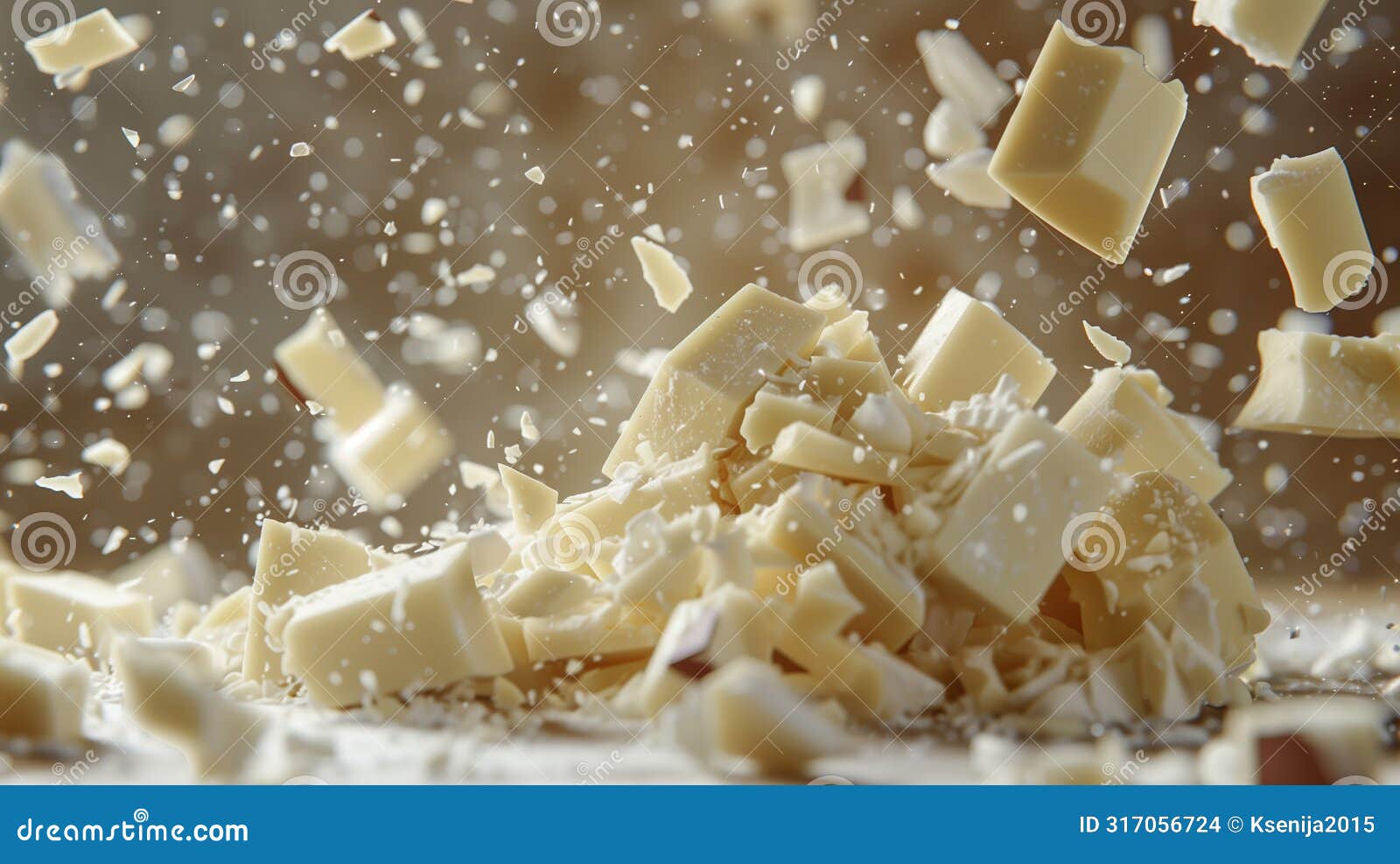 Chocolate Explosion, Pieces Shattering Stock Illustration ...