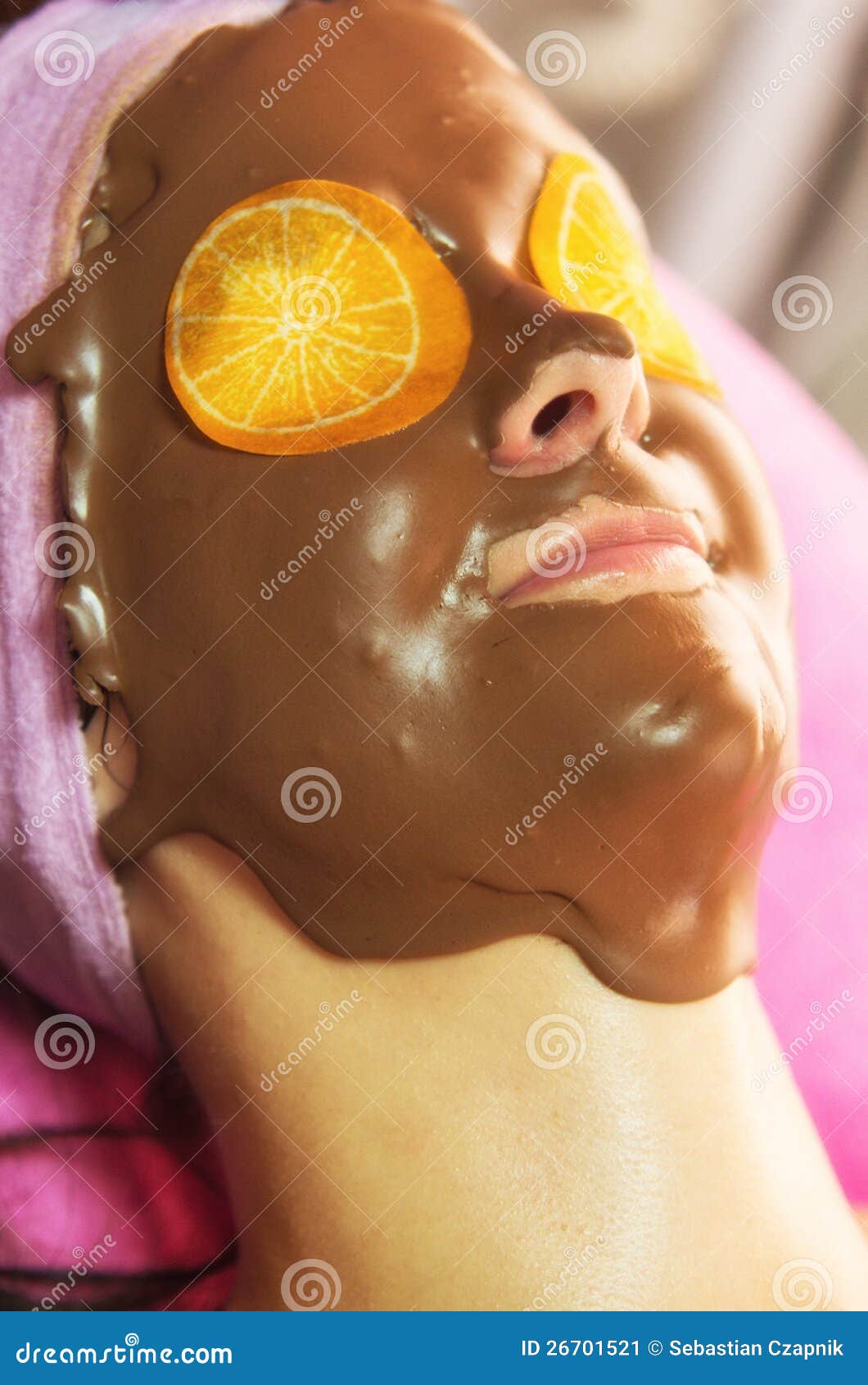 Chocolate face mask stock image. Image of female, delicate - 26701521