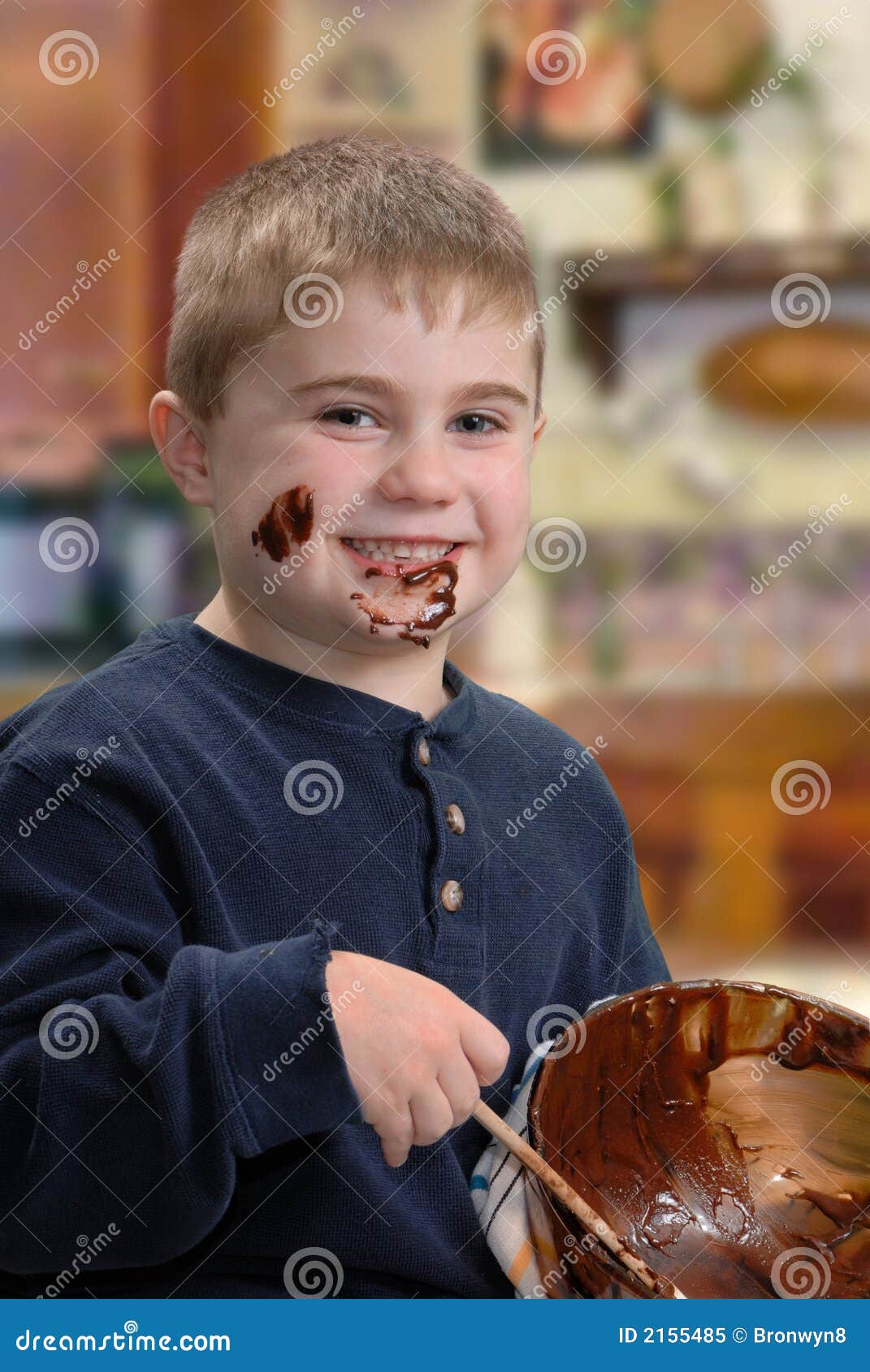 Chocolate face, yummy stock image. Image of kitchens, children - 2155485