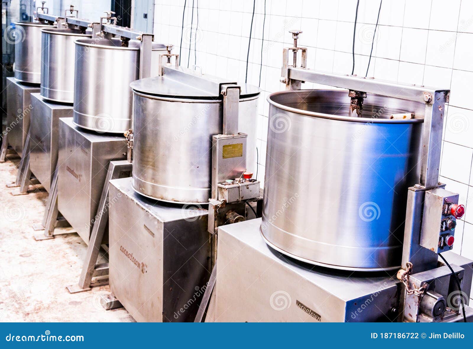 Chocolate Making Equipment Milling Chocolate Editorial Photography ...