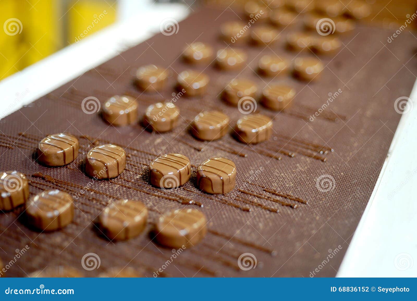 Chocolate factory stock photo. Image of chocolate, industry - 68836152