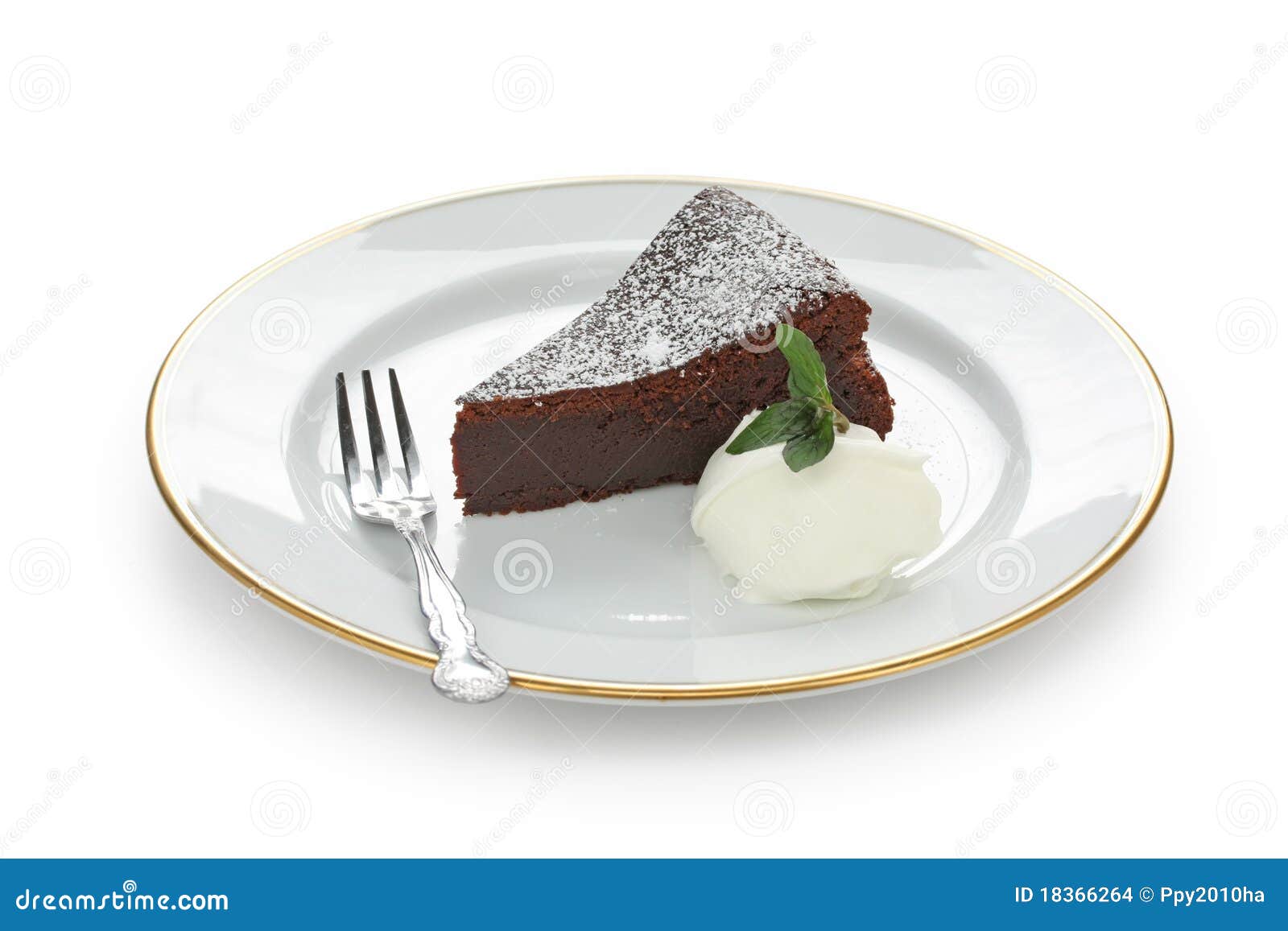 Chocolate Fallen Souffle Cake Stock Photo - Image of cake, pastry: 18366264