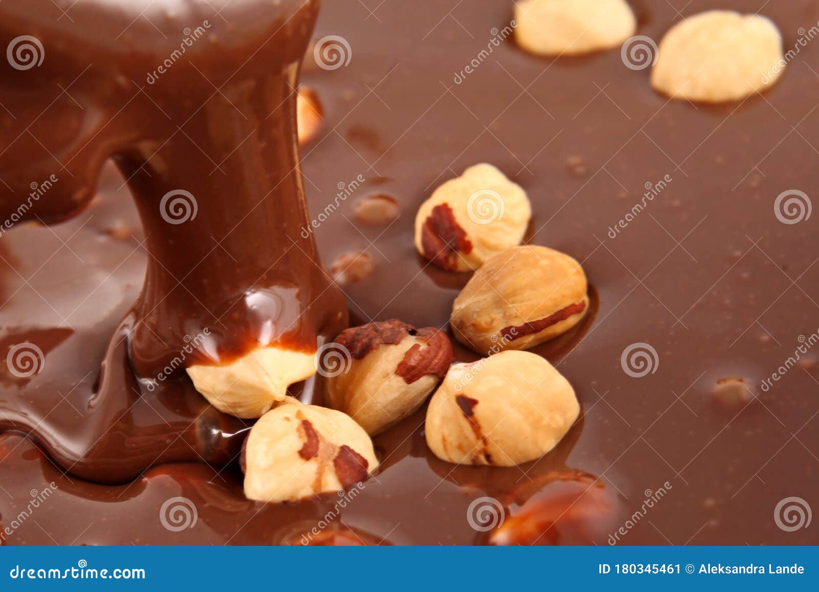 Chocolate Falling from Above Stock Image - Image of sweet, smooth ...