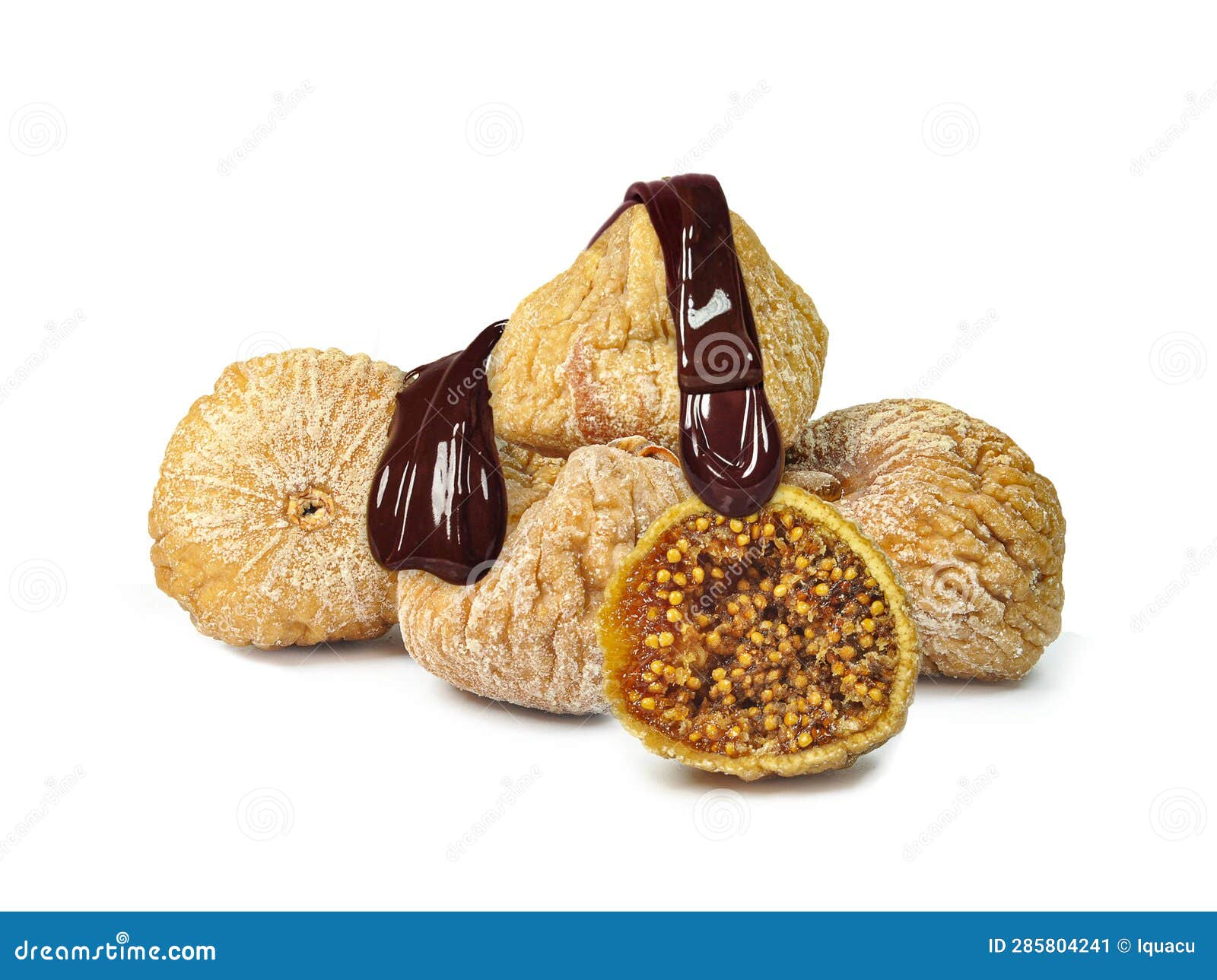 Chocolate and figs stock image. Image of macro, healthy - 285804241