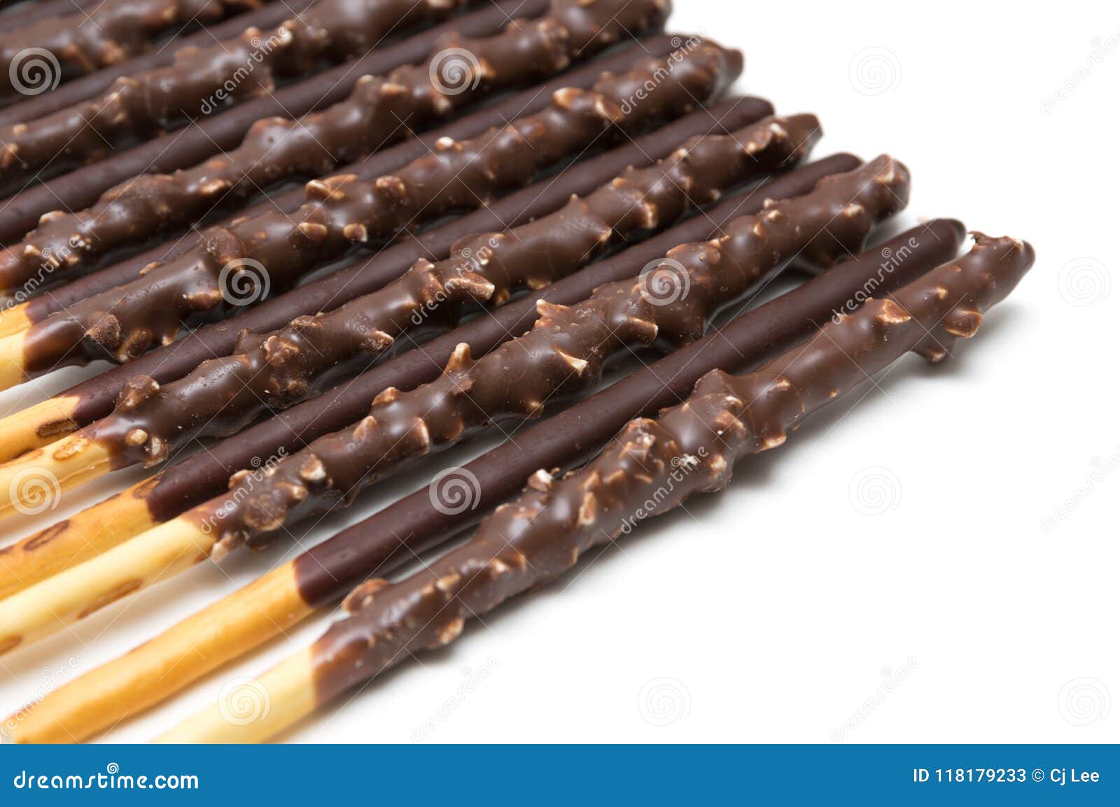 Chocolate Filled Biscuit Sticks on White Background : Dessert Image ...