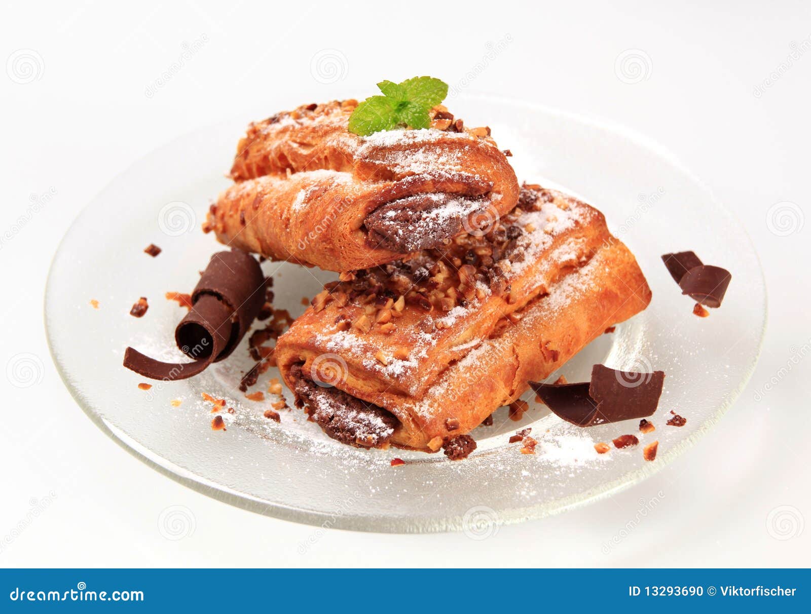 Chocolate filled rolls stock photo. Image of stuffed - 13293690