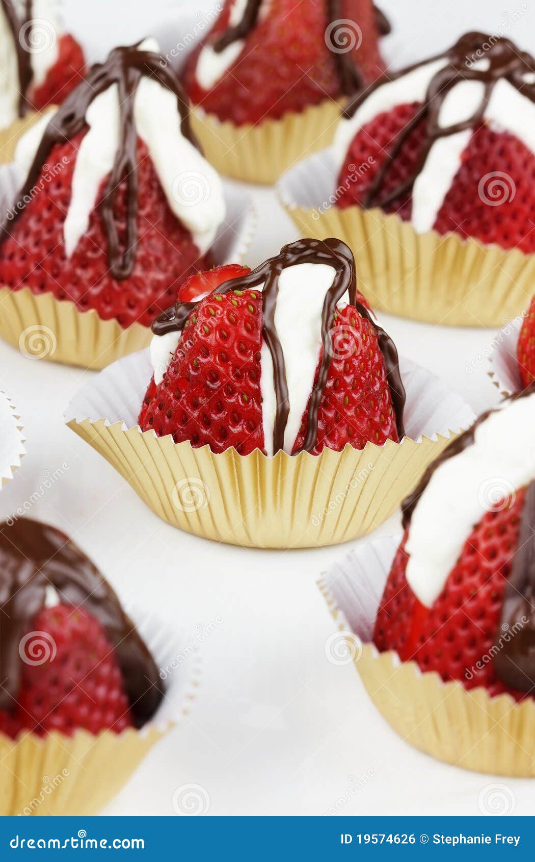 Chocolate Filled Strawberries Stock Photo - Image of covered, dessert ...
