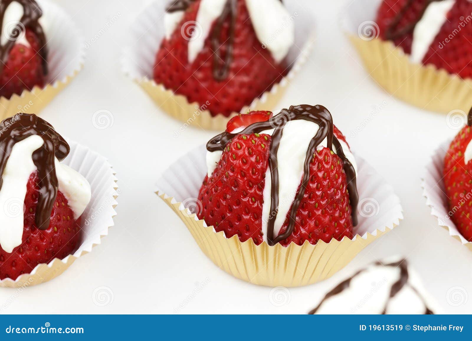 Chocolate Filled Strawberries Stock Image - Image of mousse, pudding ...