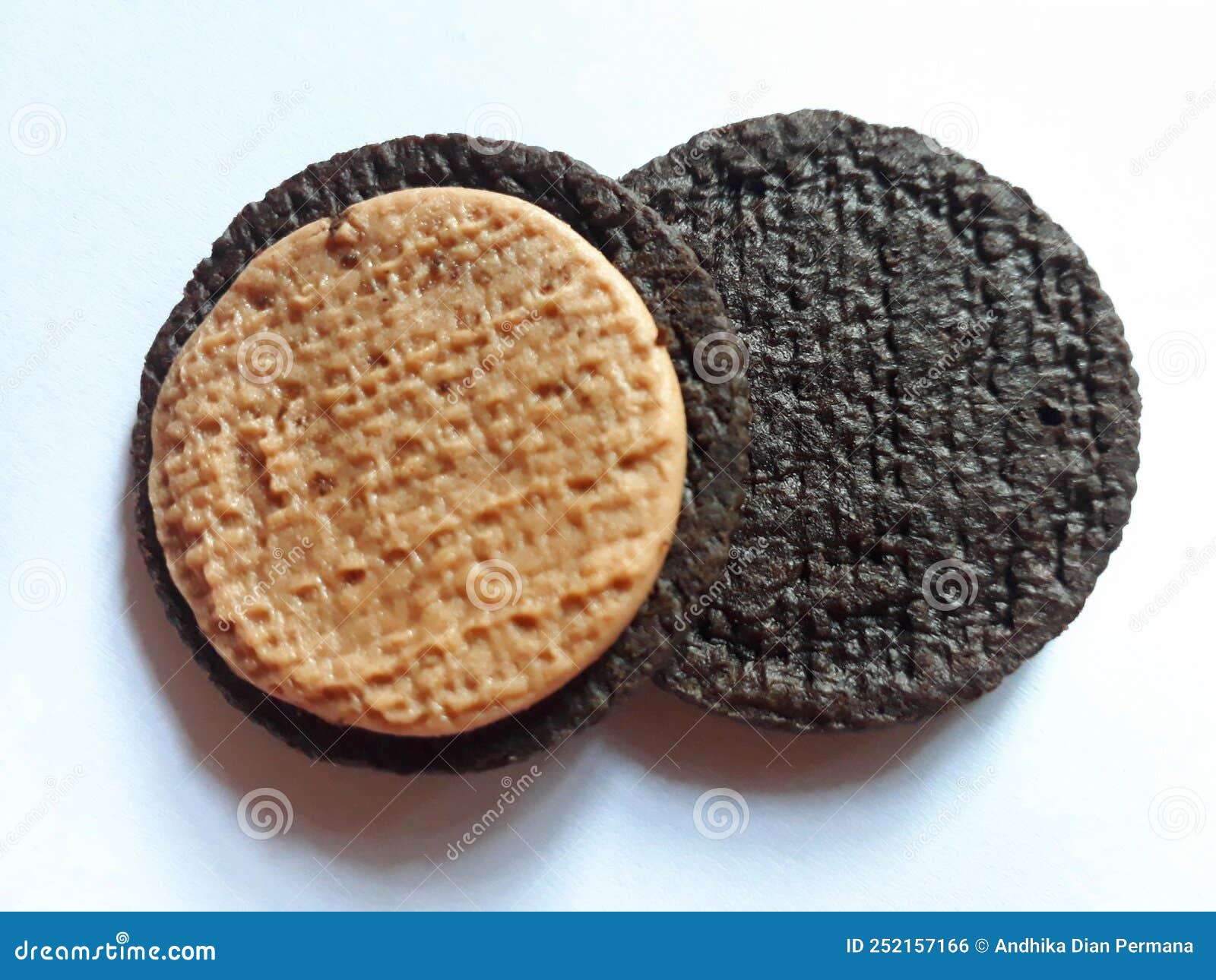 Chocolate Flavored Biscuits Stock Photo - Image of biscuits, white ...