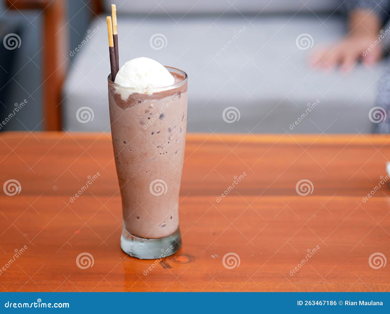 Chocolate Float Drink with Ice Cream, Chocolate Shake Drink Stock Photo ...