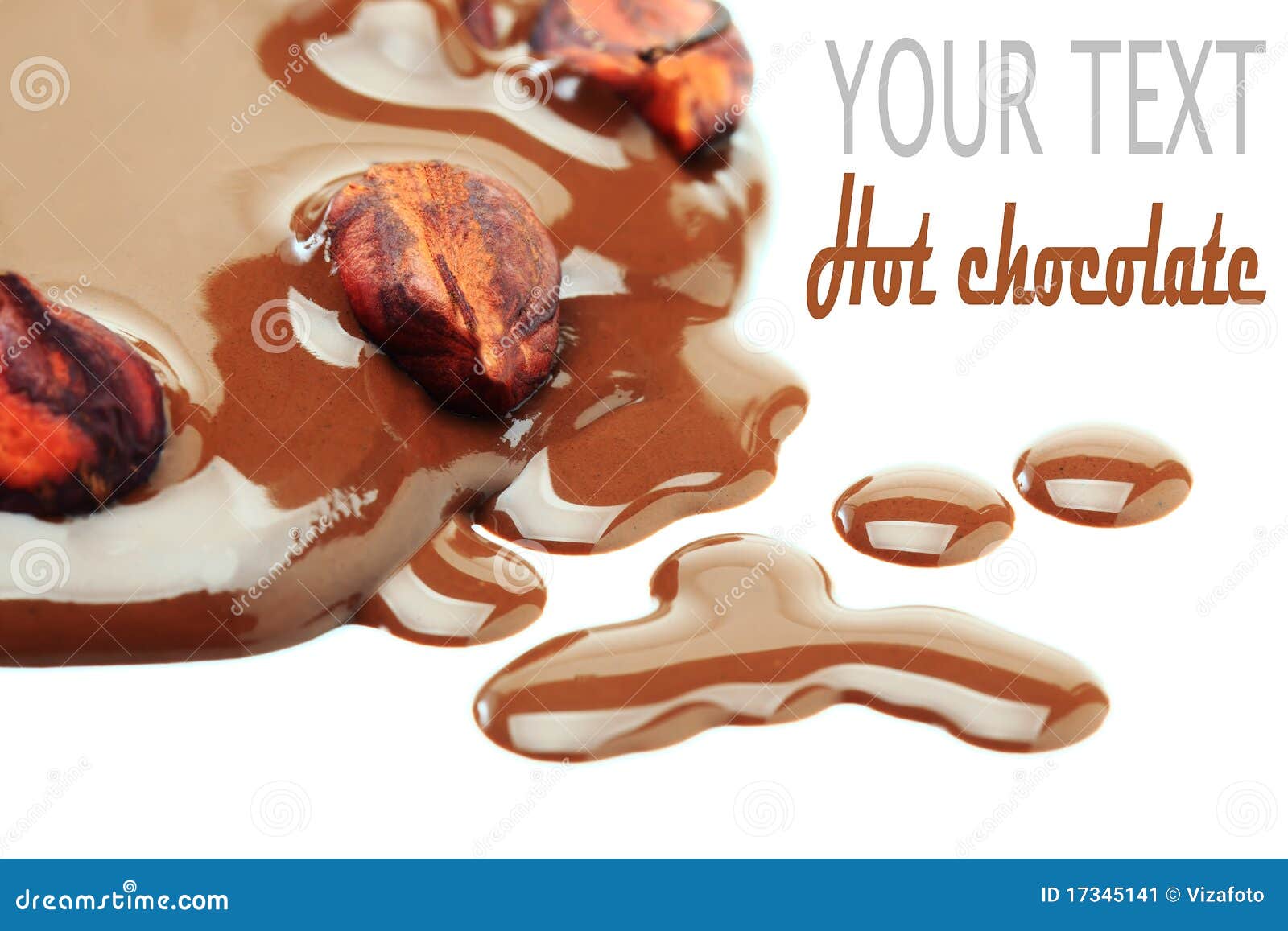 Chocolate flow stock image. Image of pouring, background - 17345141