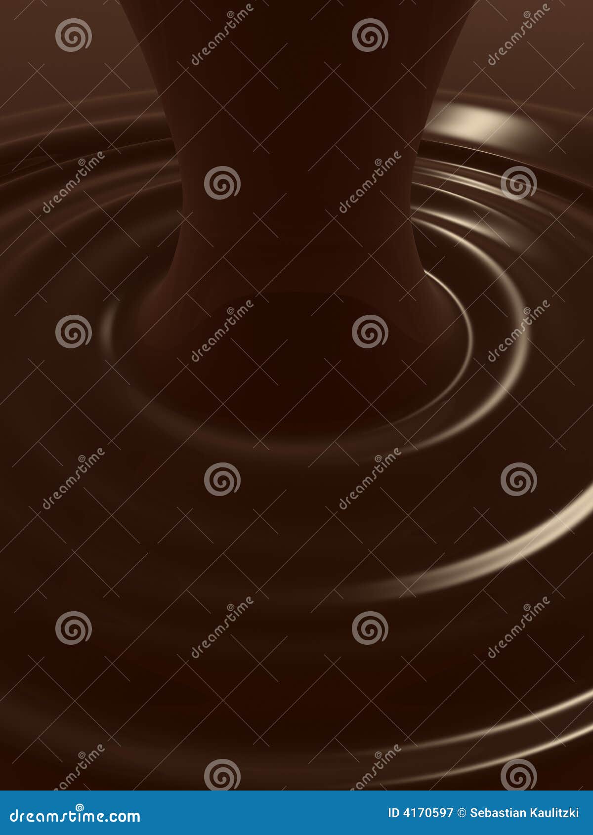 Chocolate flow stock illustration. Illustration of tide - 4170597