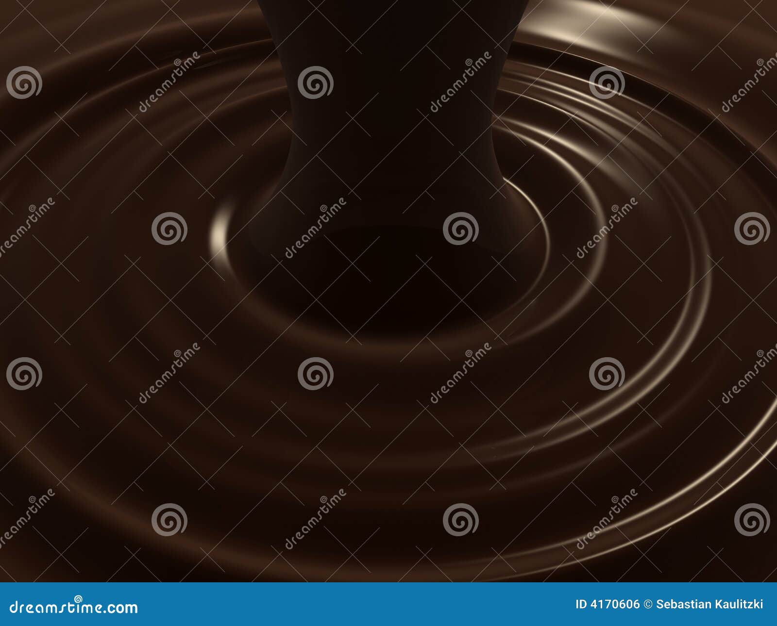 Chocolate flow stock illustration. Illustration of molten - 4170606