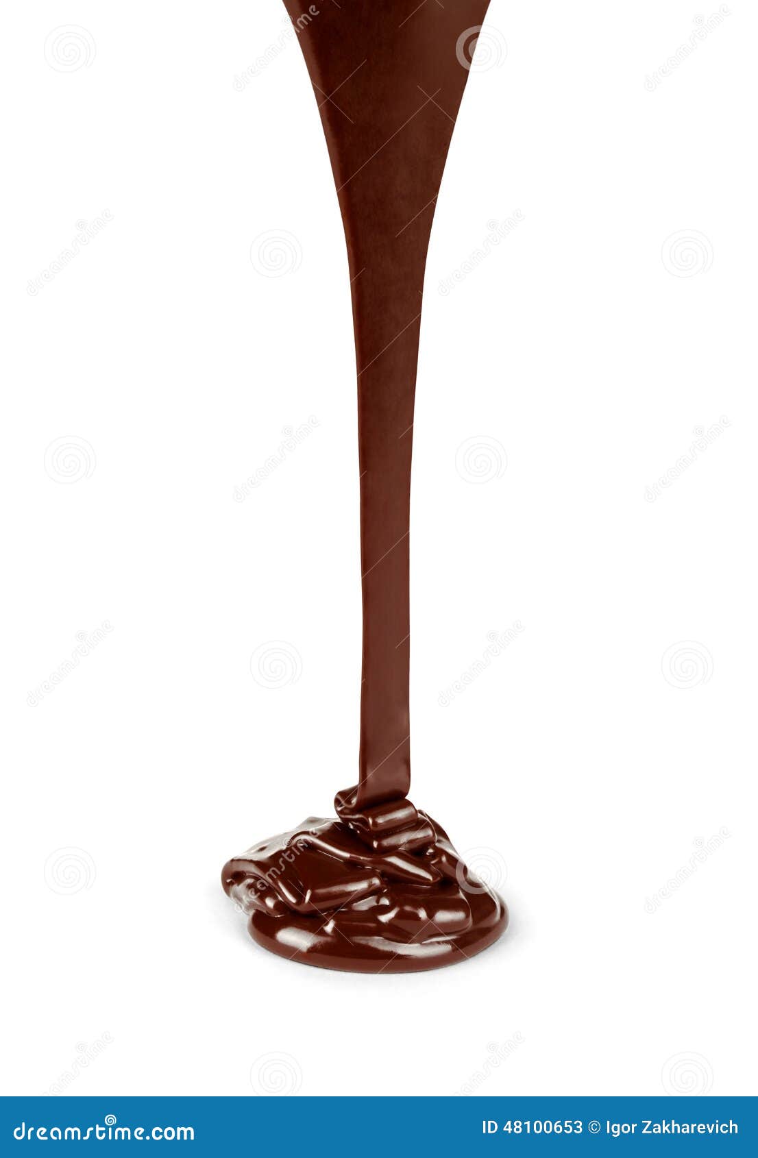 Chocolate flow stock image. Image of melting, liquid - 48100653