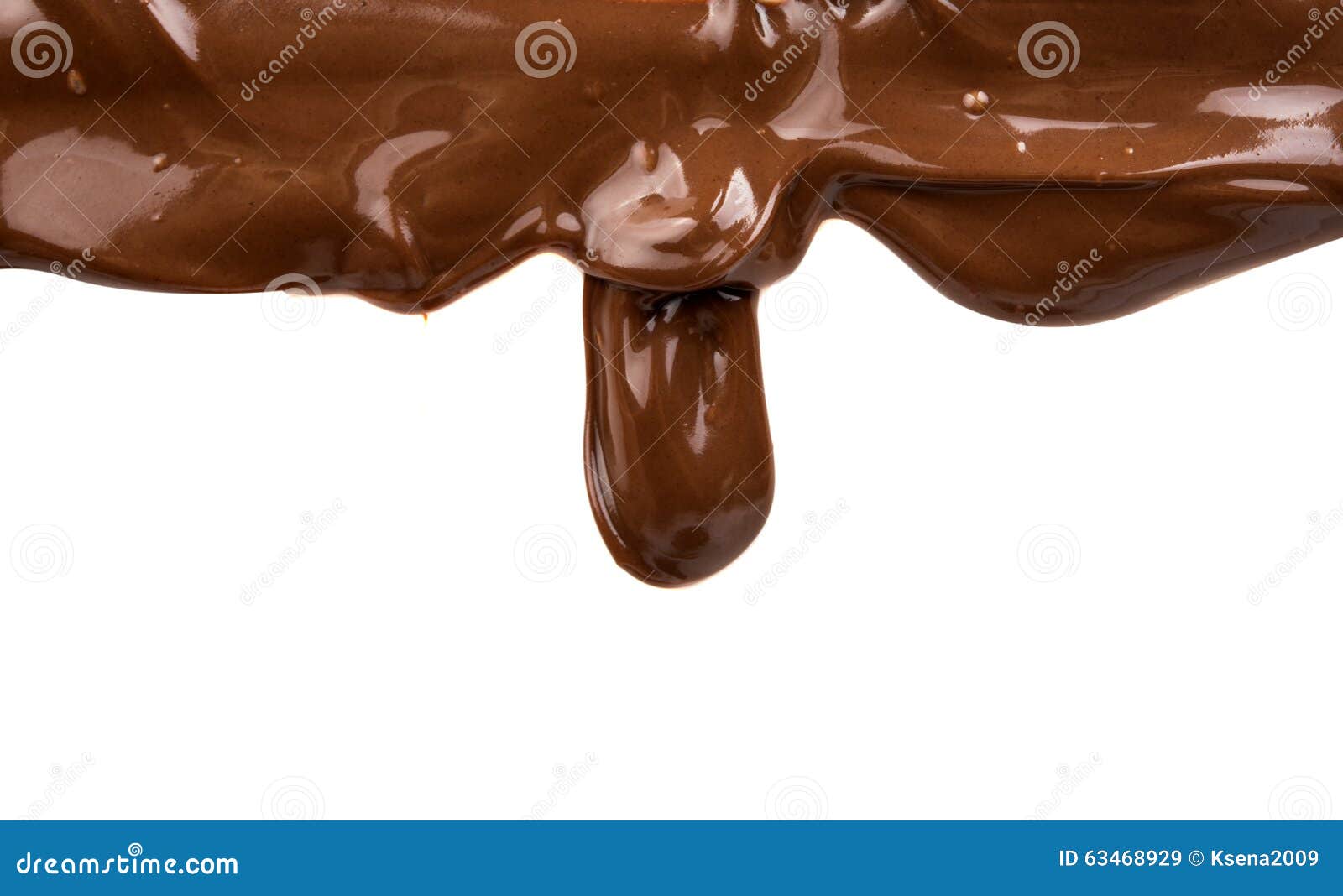 Chocolate flow isolated stock image. Image of dessert - 63468929