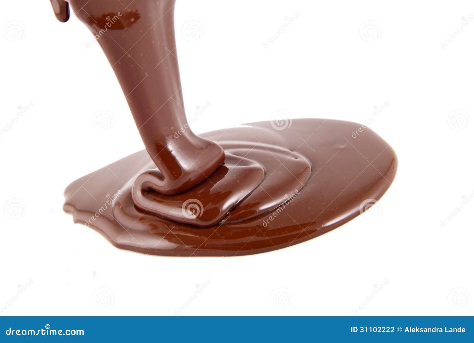 Chocolate flow isolated stock photo. Image of chocolate - 31102222