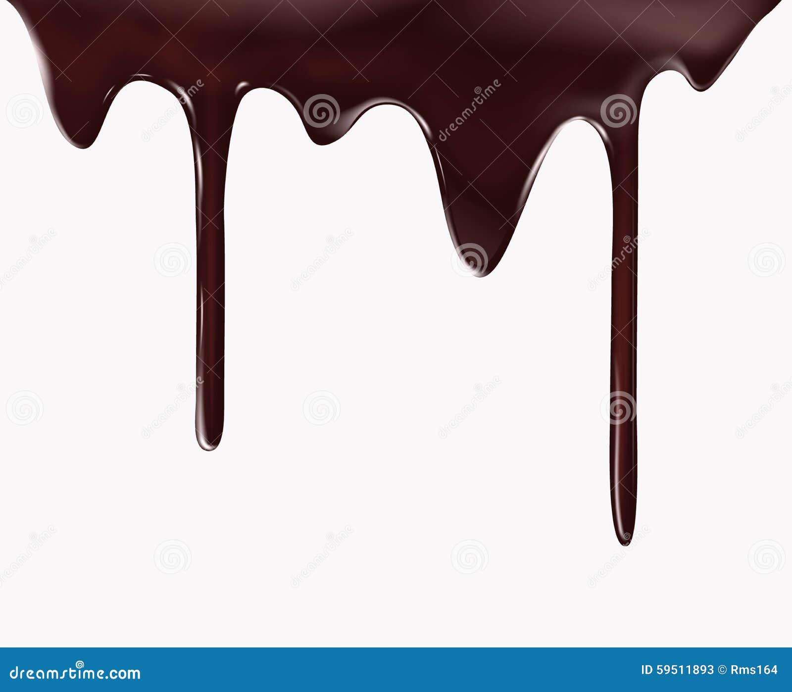 Chocolate Flow on White Background Stock Vector - Illustration of ...