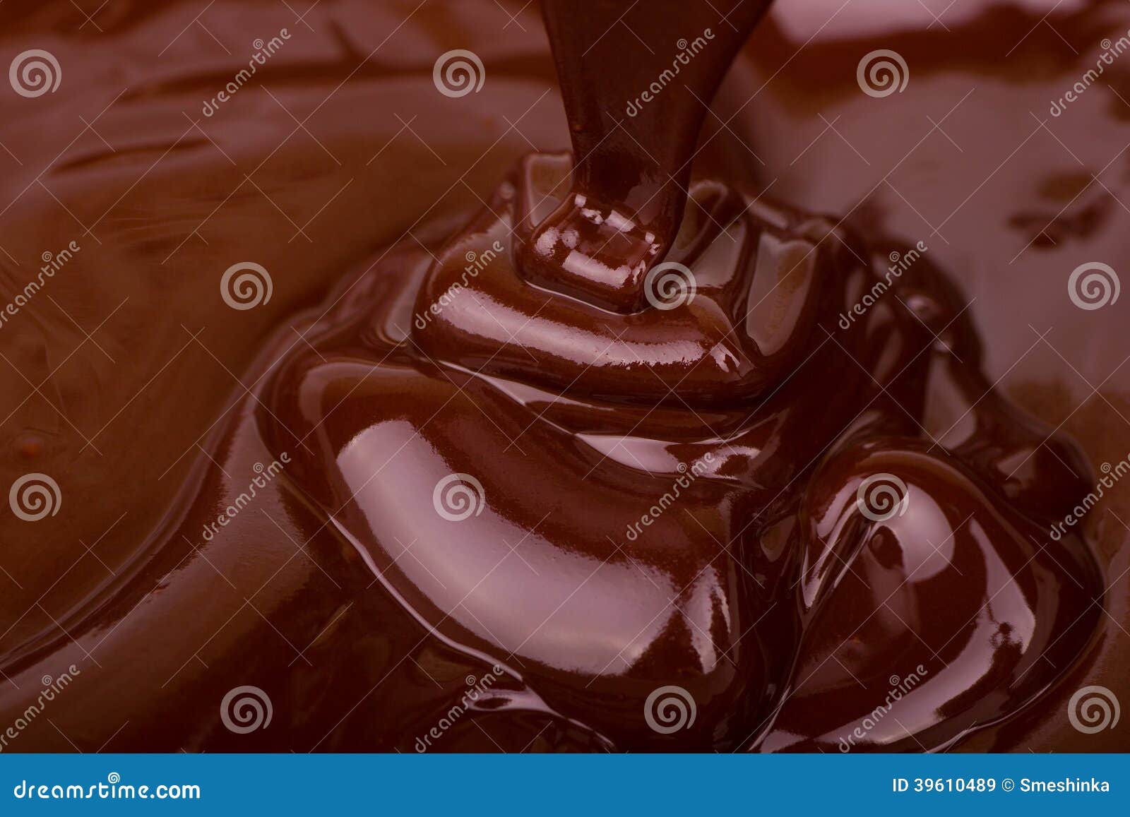Chocolate flowing stock image. Image of food, yummy, background - 39610489