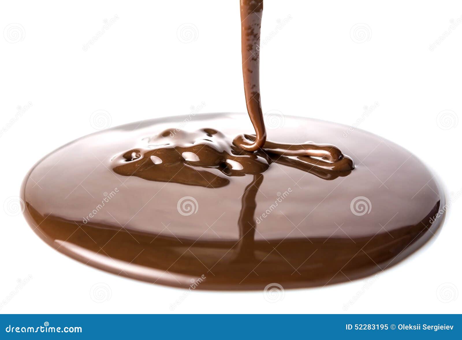 Chocolate flows stock image. Image of pouring, heat, closeup - 52283195