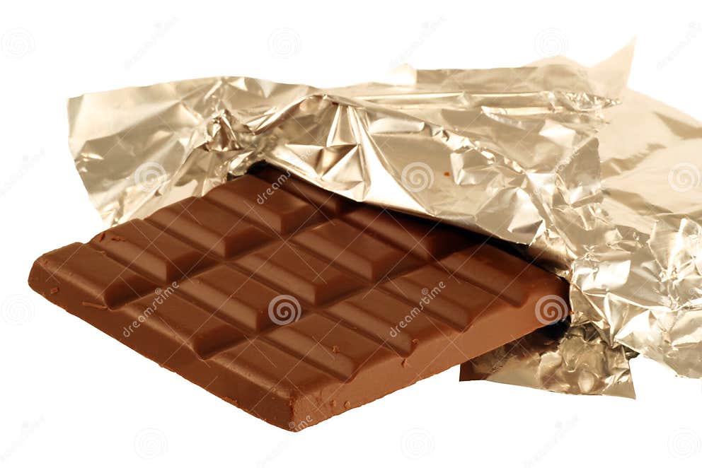 Chocolate in foil stock photo. Image of melting, baking - 604860