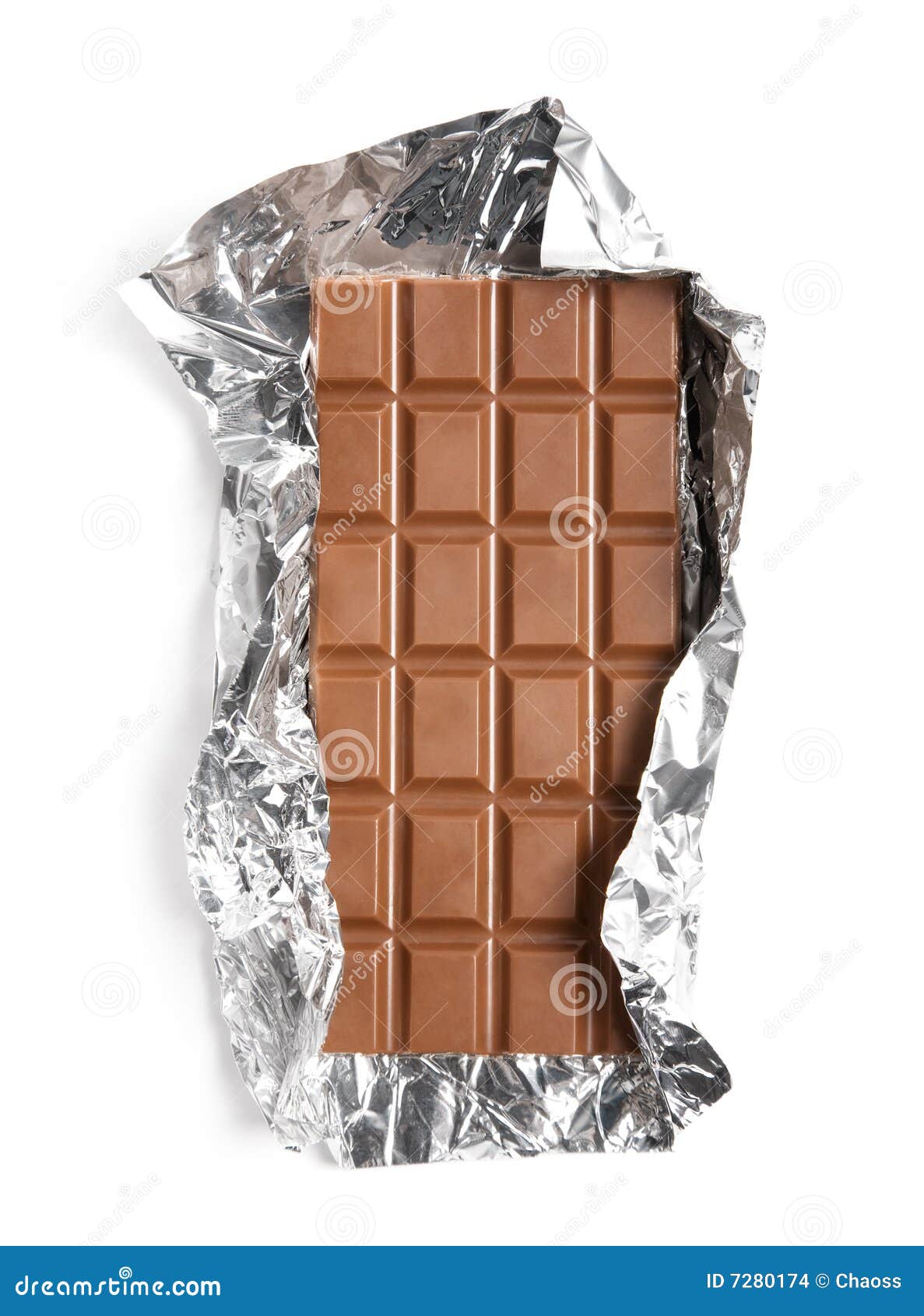 Chocolate in a foil stock photo. Image of candies, sweet - 7280174
