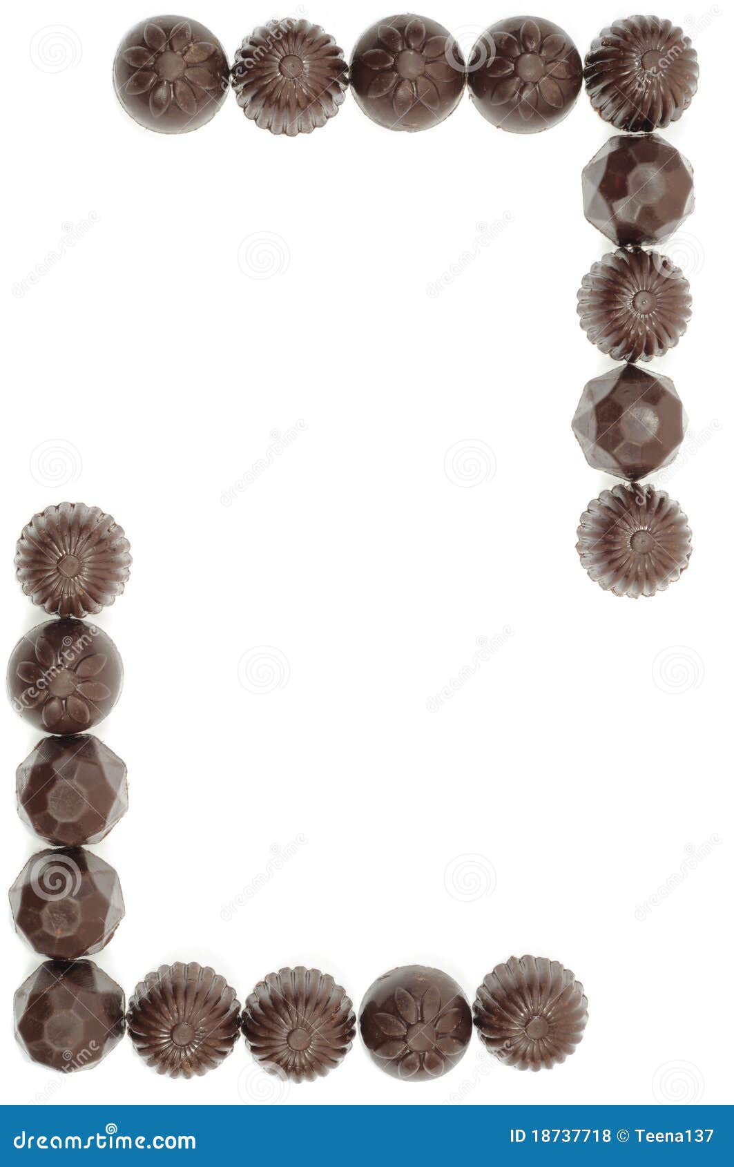 Chocolate frame stock photo. Image of luxury, card, dessert - 18737718