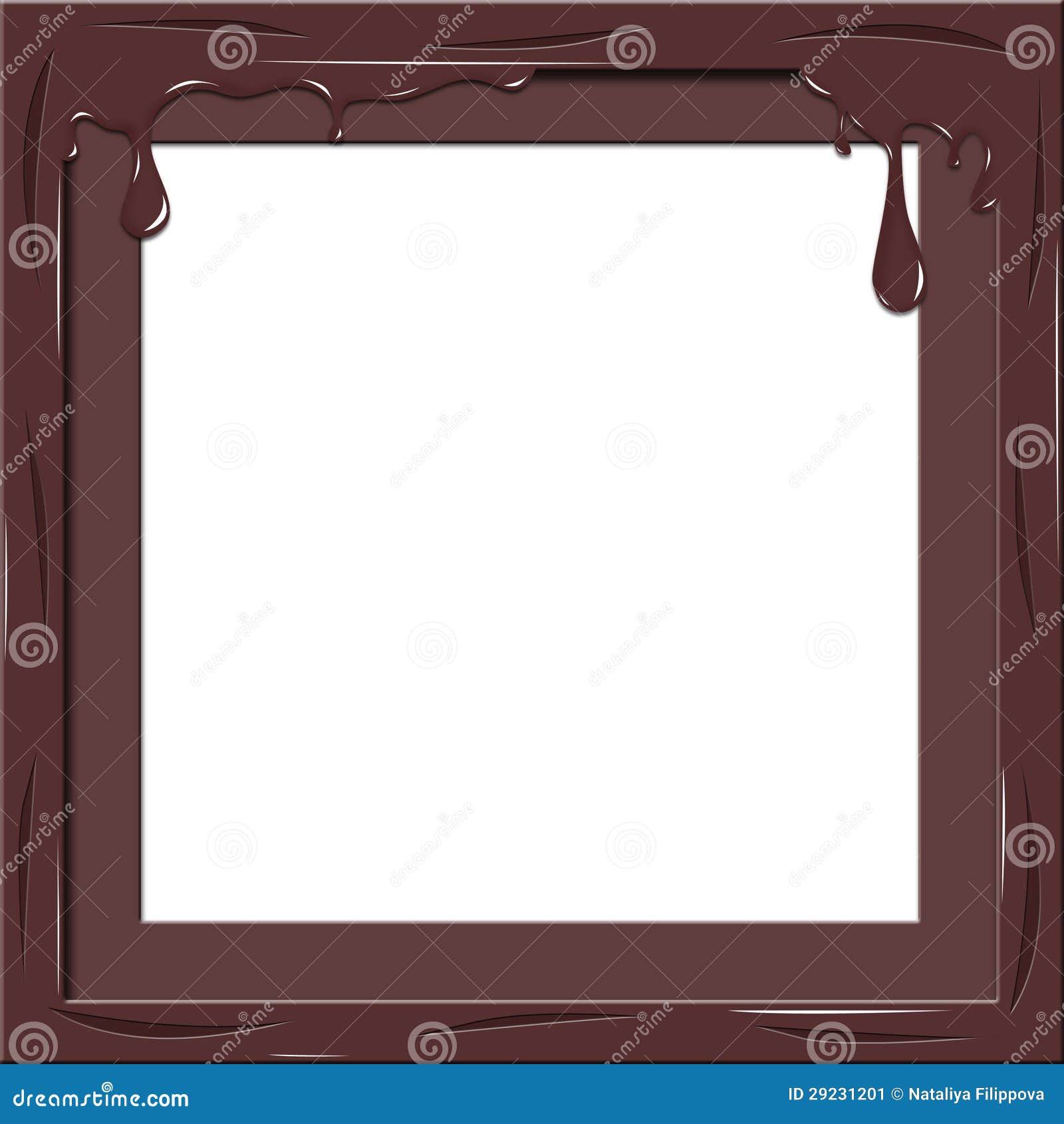 Chocolate Frame Stock Image - Image: 29231201