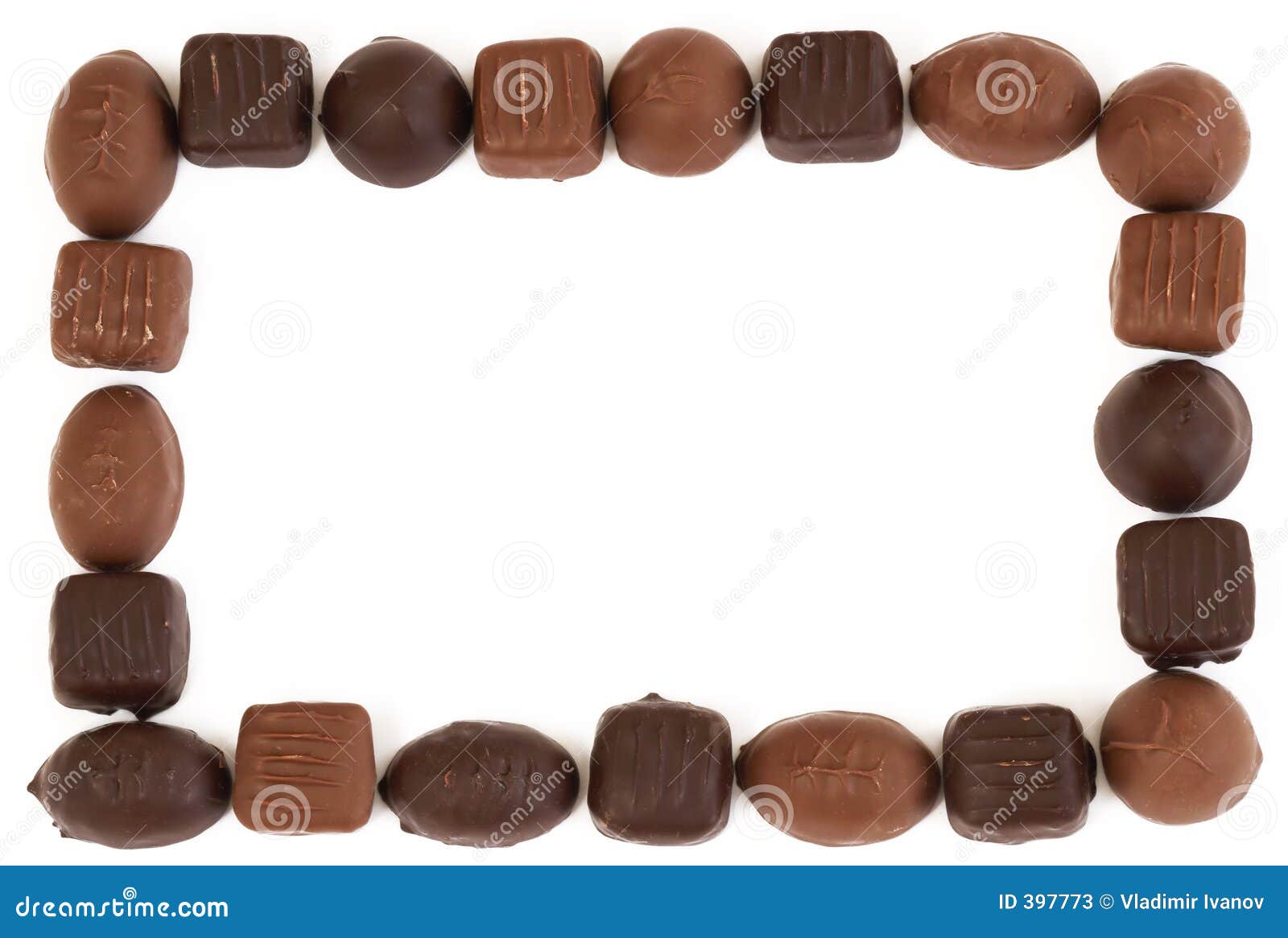 Chocolate frame stock image. Image of romantic, gourmet - 397773