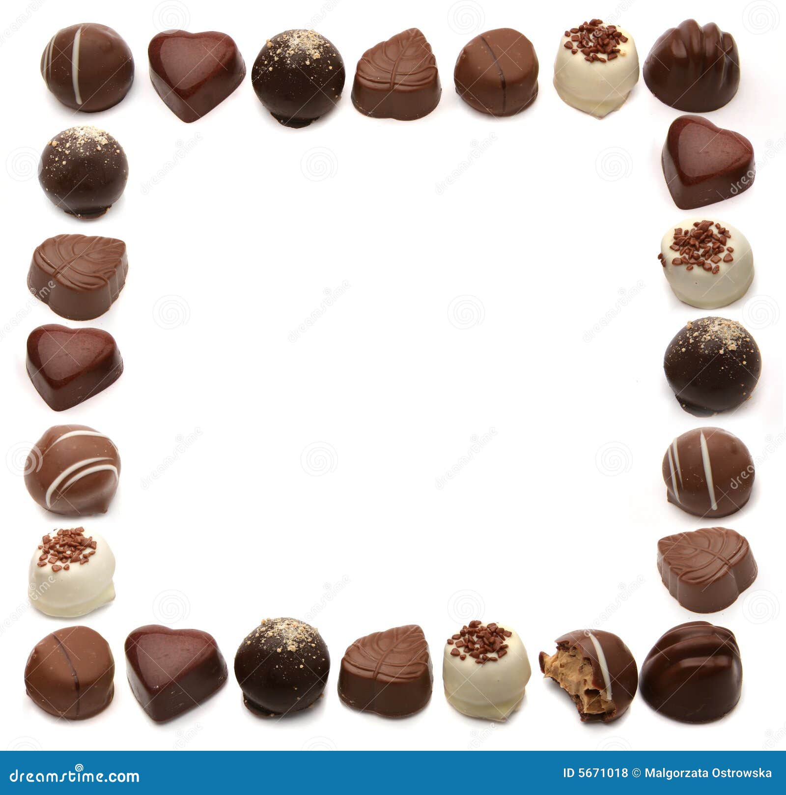 Chocolate Frame Royalty Free Stock Photos - Image: 5671018