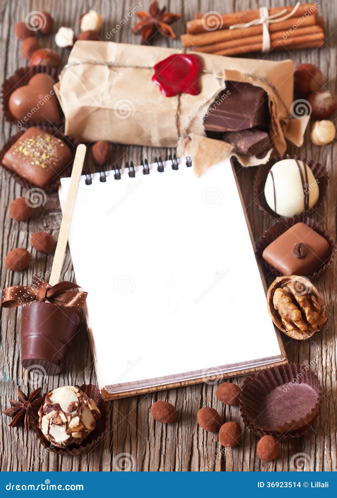 Chocolate frame. stock photo. Image of collection, brown - 36923514