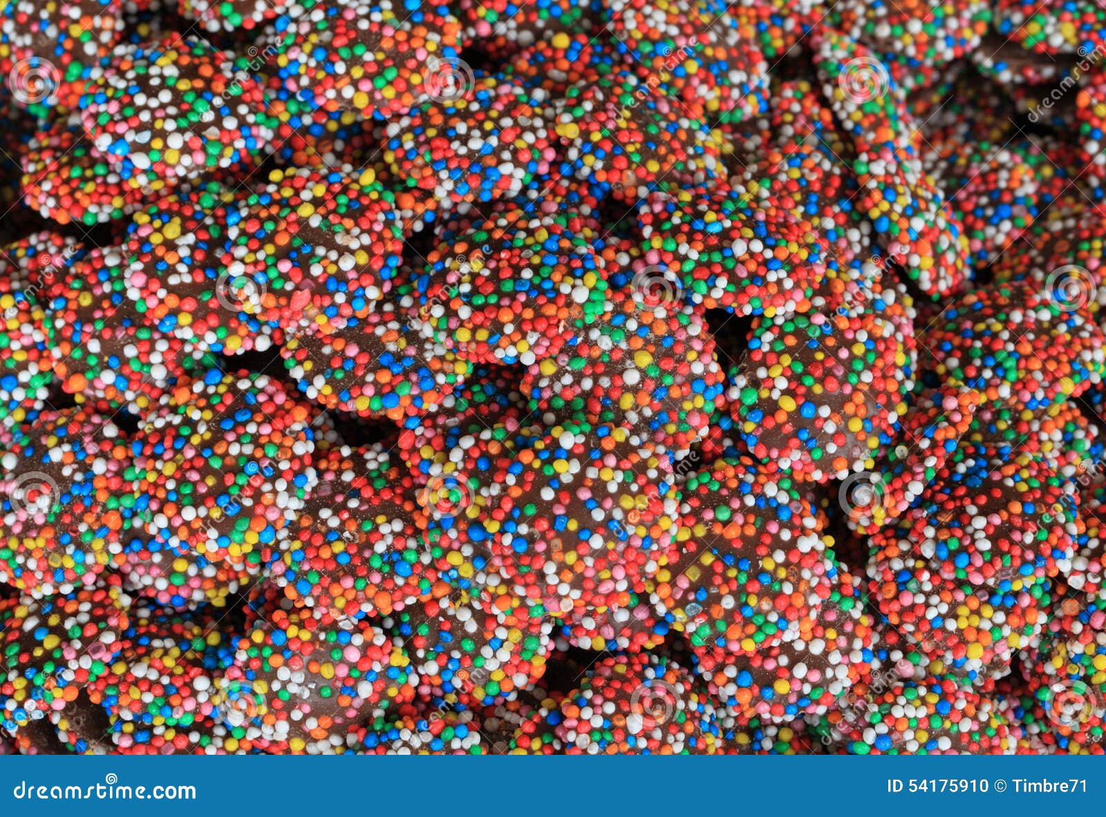 Chocolate Freckles stock photo. Image of treat, junk - 54175910