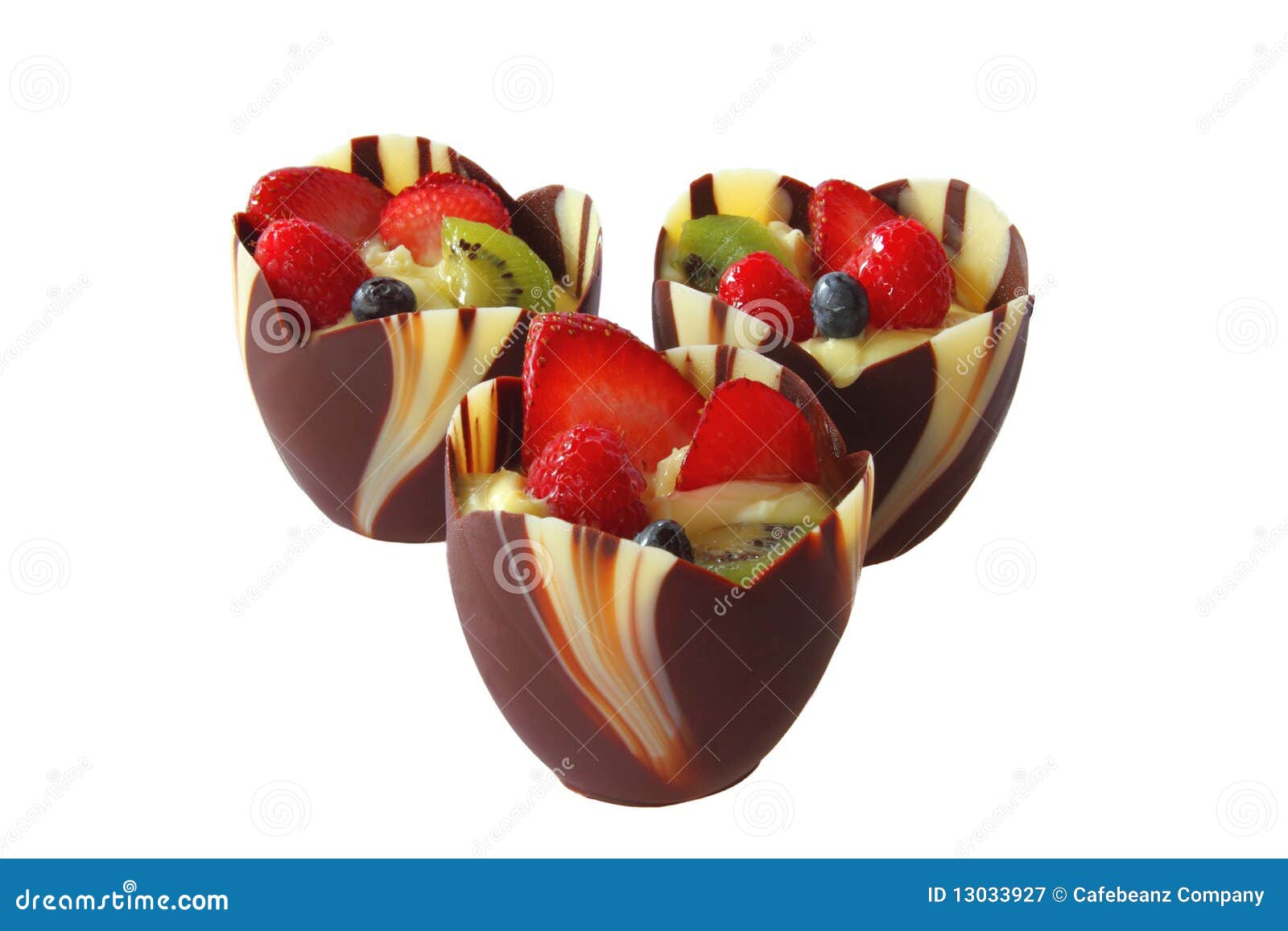 Chocolate fruit cup stock image. Image of fruit, blueberry - 13033927