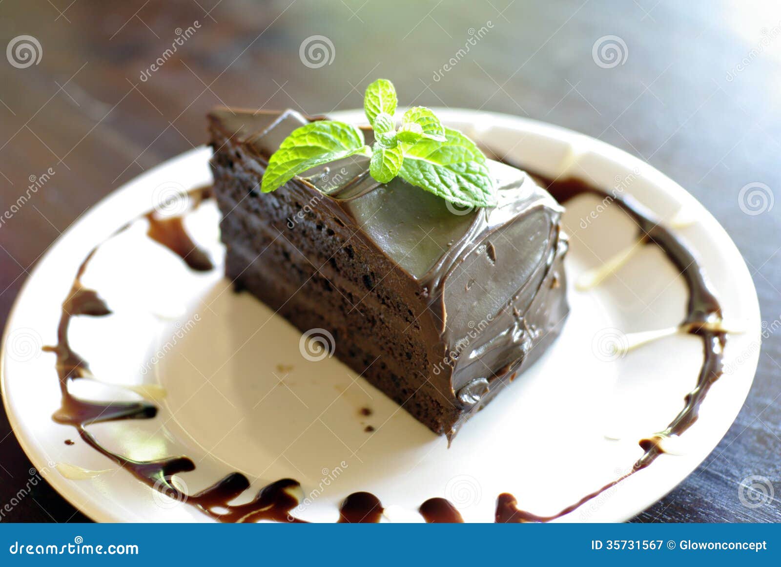 Chocolate fudge cake stock image. Image of pastry, celebration - 35731567
