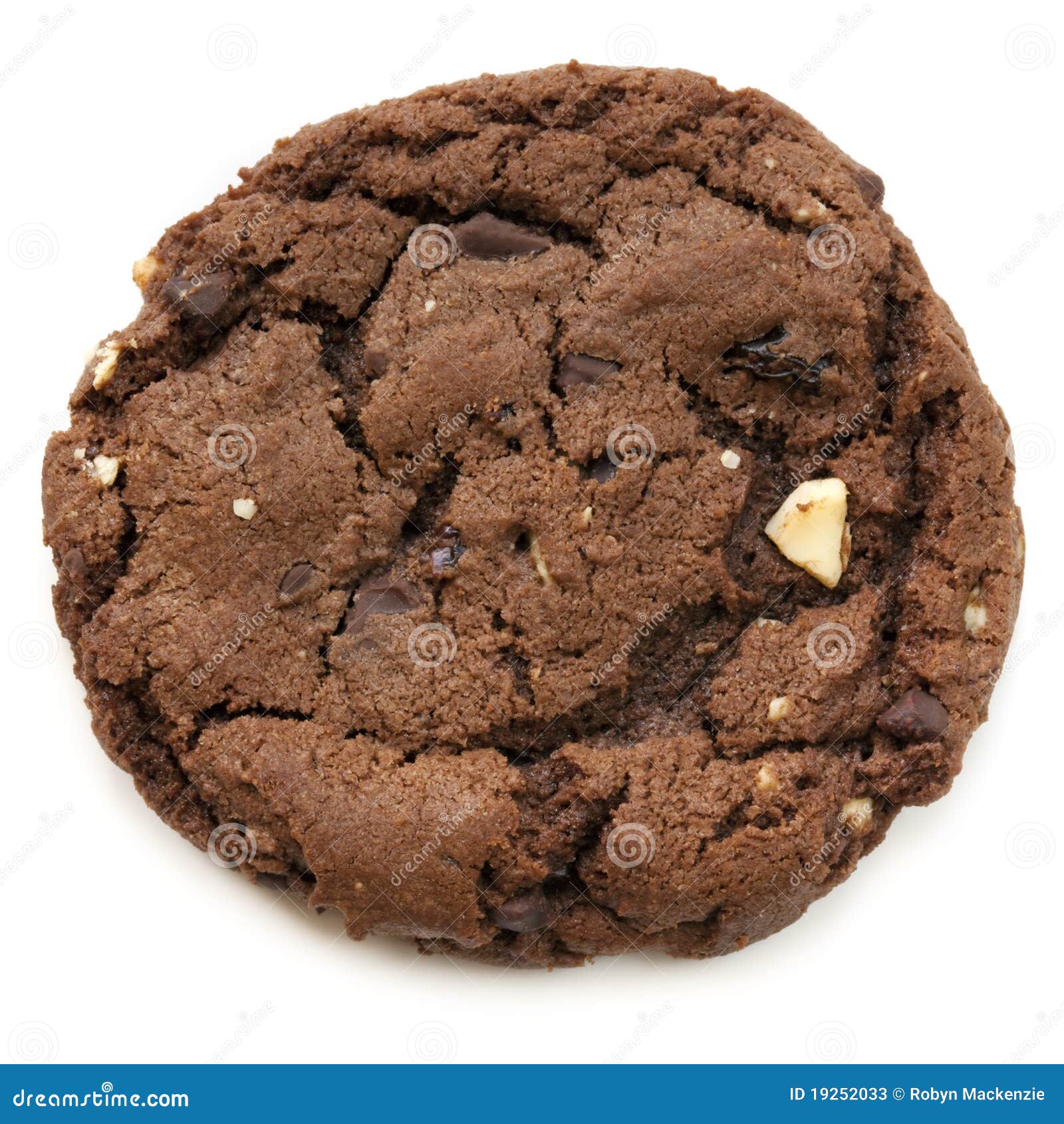 Chocolate Fudge Cookie stock image. Image of dark, view - 19252033
