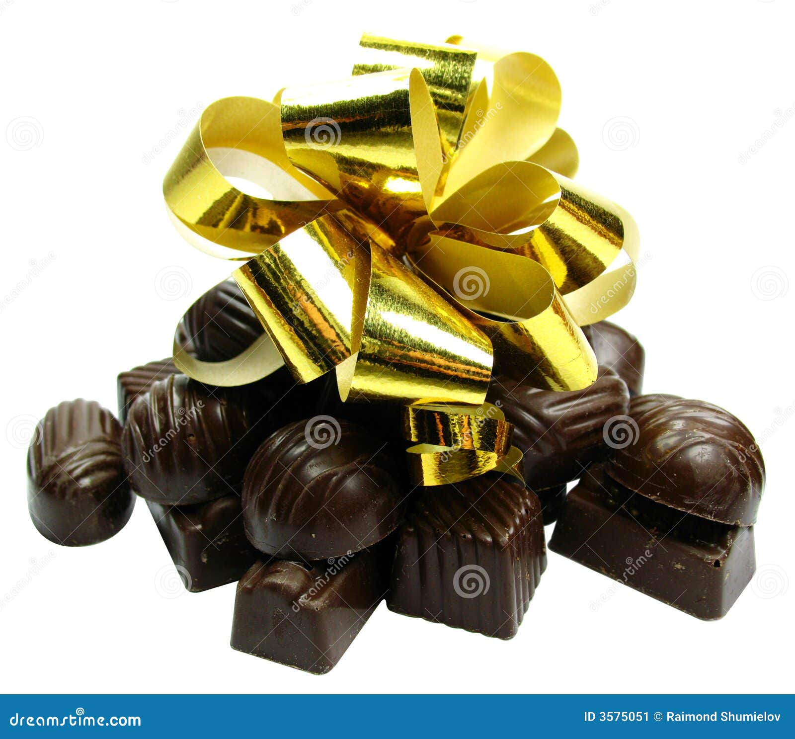 Chocolate gift Isolated stock image. Image of choco, candy - 3575051
