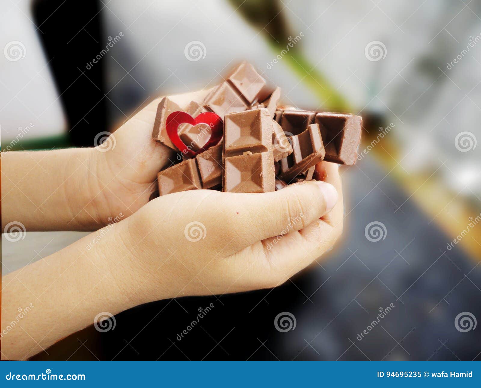 Chocolate stock image. Image of tasty, chocolate, love - 94695235