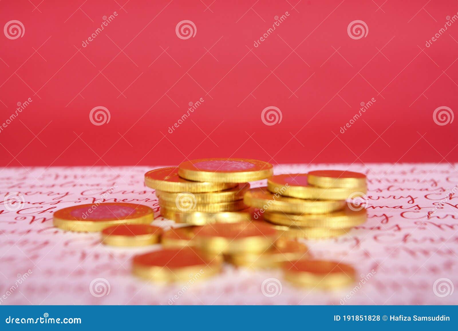 Chocolate Hanukah Gelt, Gold Coins. Conceptual Image Stock Photo ...