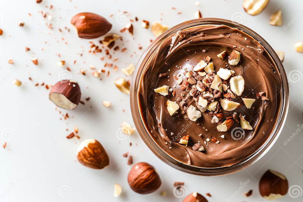 Chocolate Hazelnut Spread Delight Stock Illustration - Illustration of ...