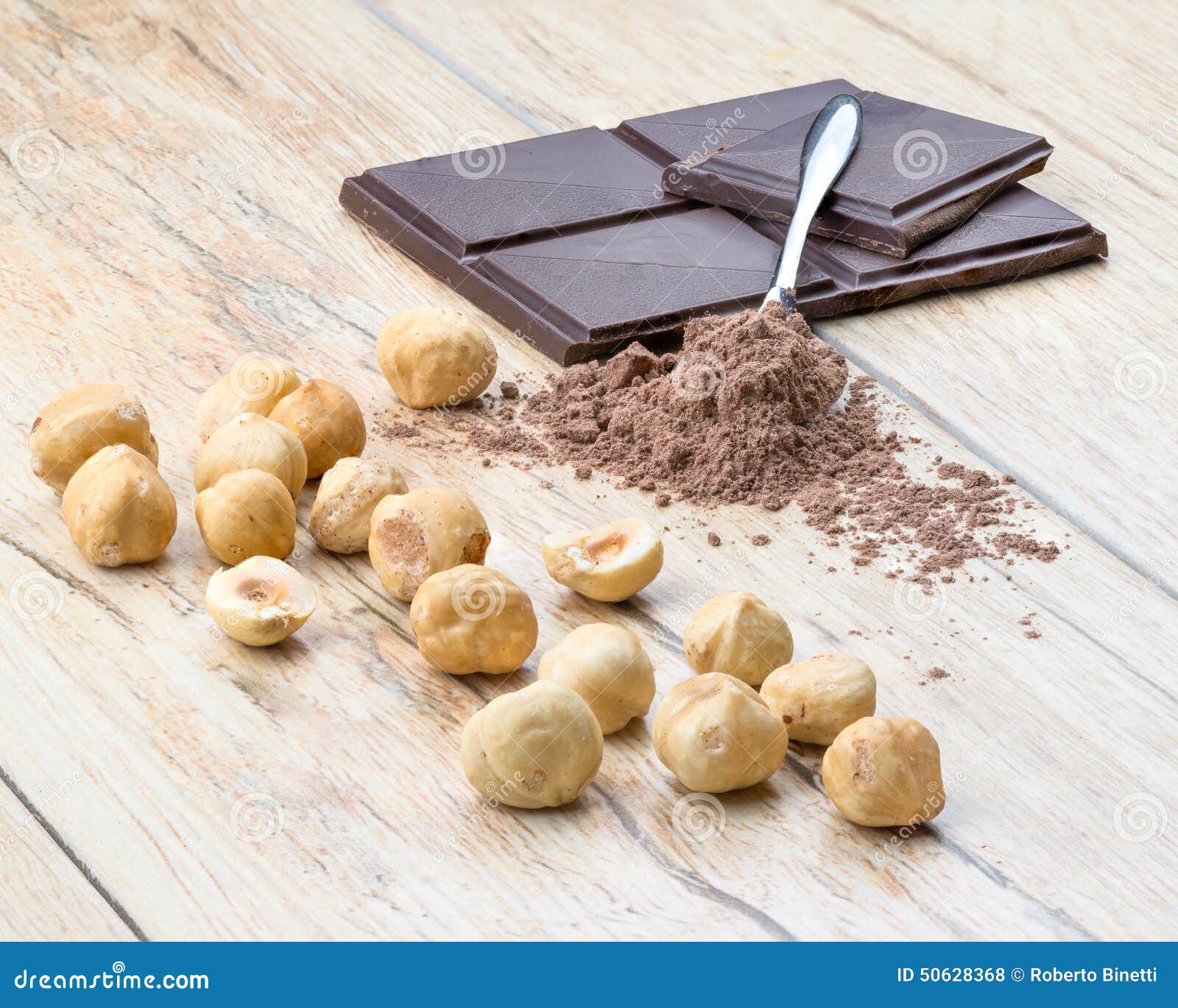 Chocolate and Hazelnuts stock photo. Image of chocolate - 50628368
