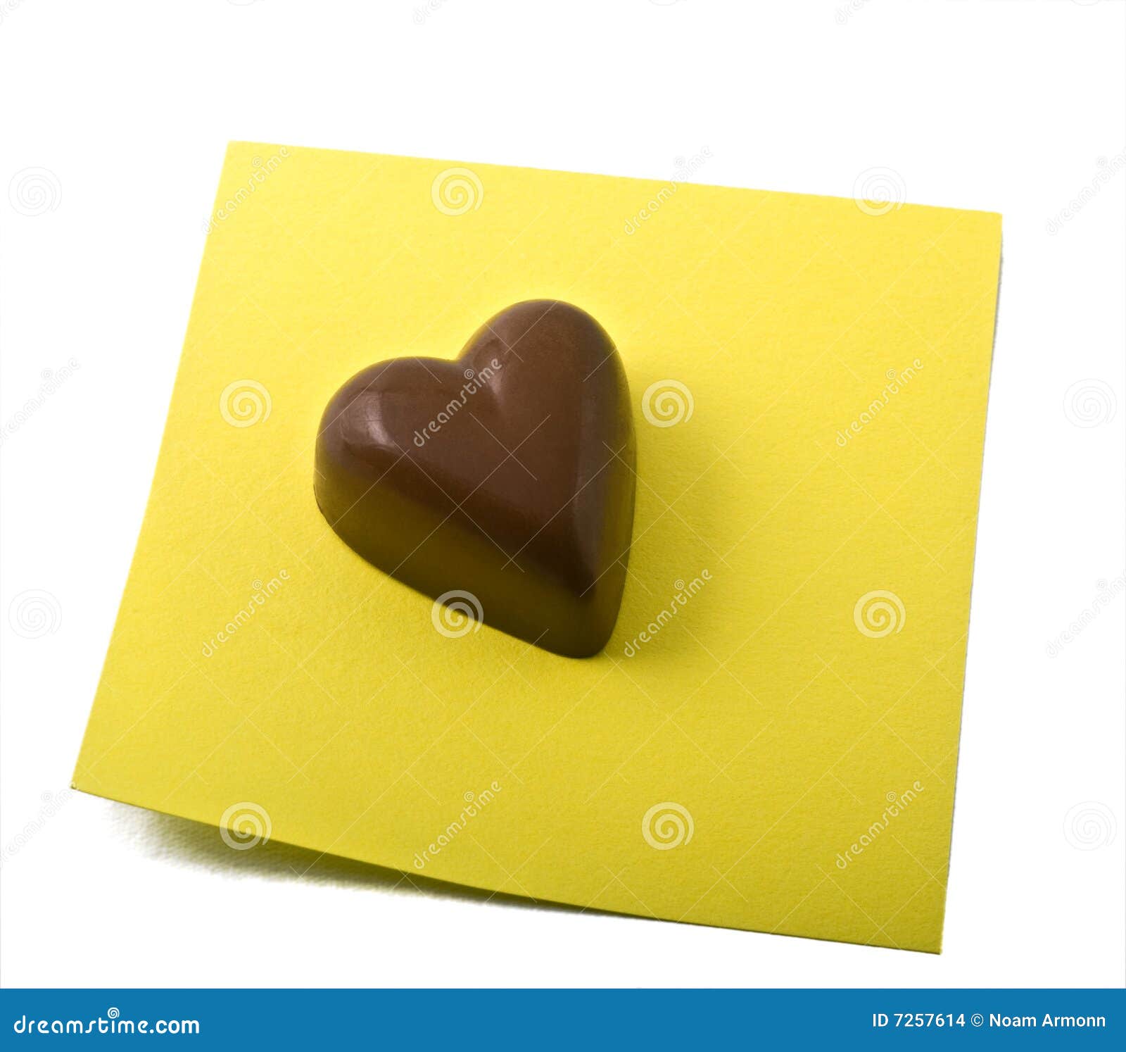 Chocolate heart note stock photo. Image of lovable, close - 7257614