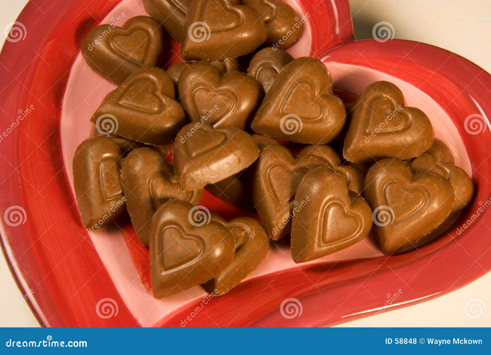 Chocolate Hearts stock photo. Image of confection, chunks - 58848