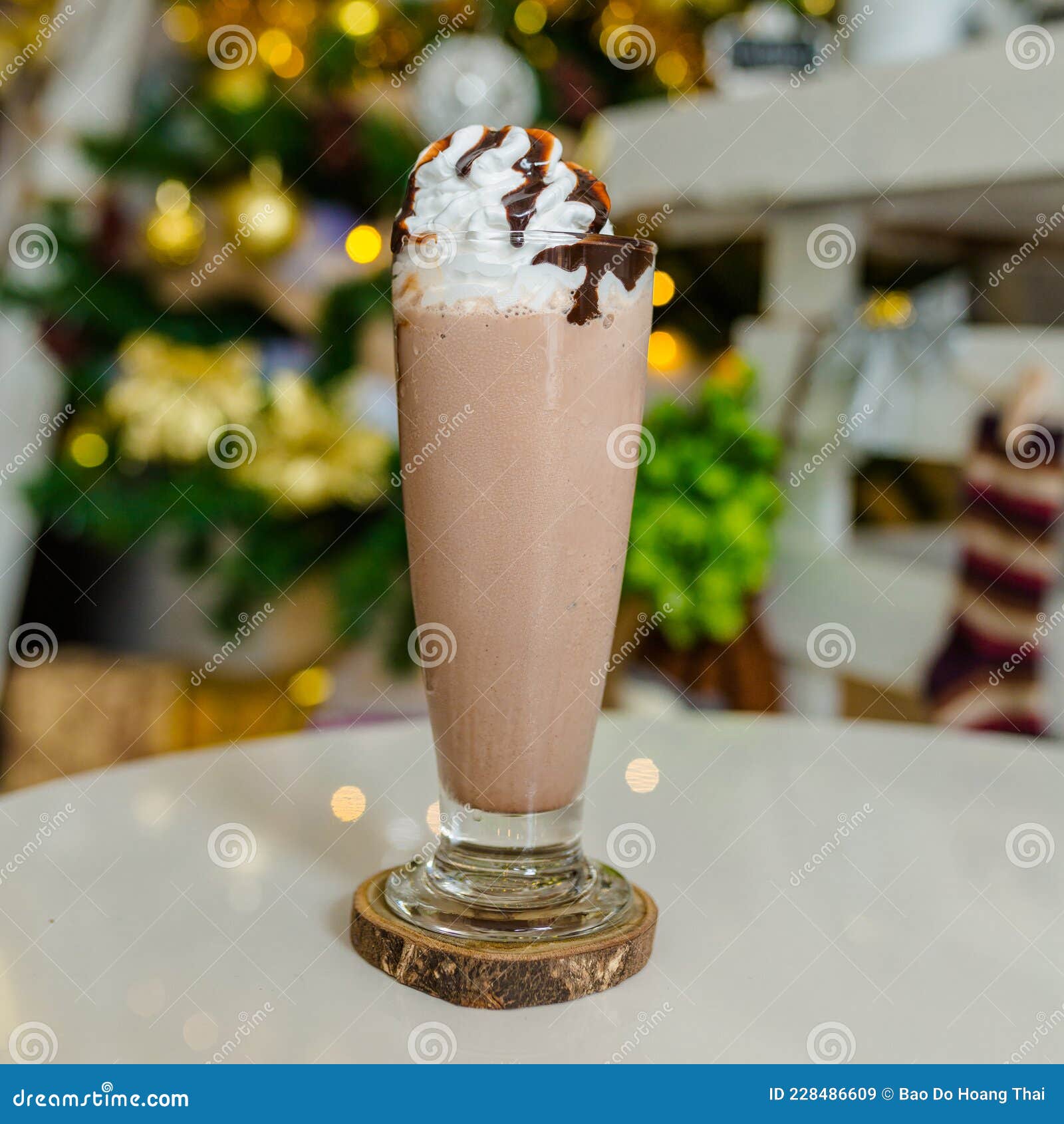 Chocolate Ice Blended stock image. Image of breakfast - 228486609