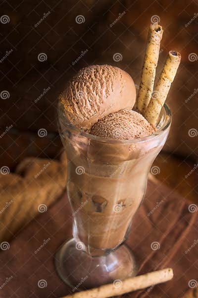 Chocolate ice cream shake stock photo. Image of desssert - 3795560
