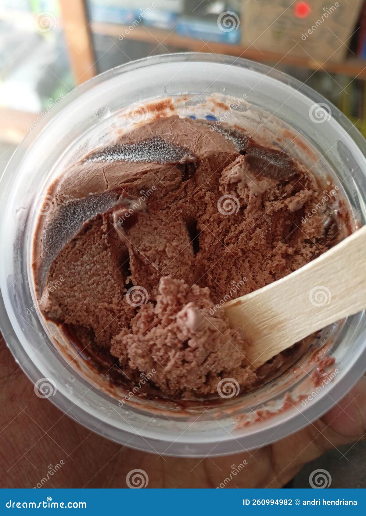 Chocolate Ice Cream in a Small Cup. Stock Photo - Image of sweetness ...