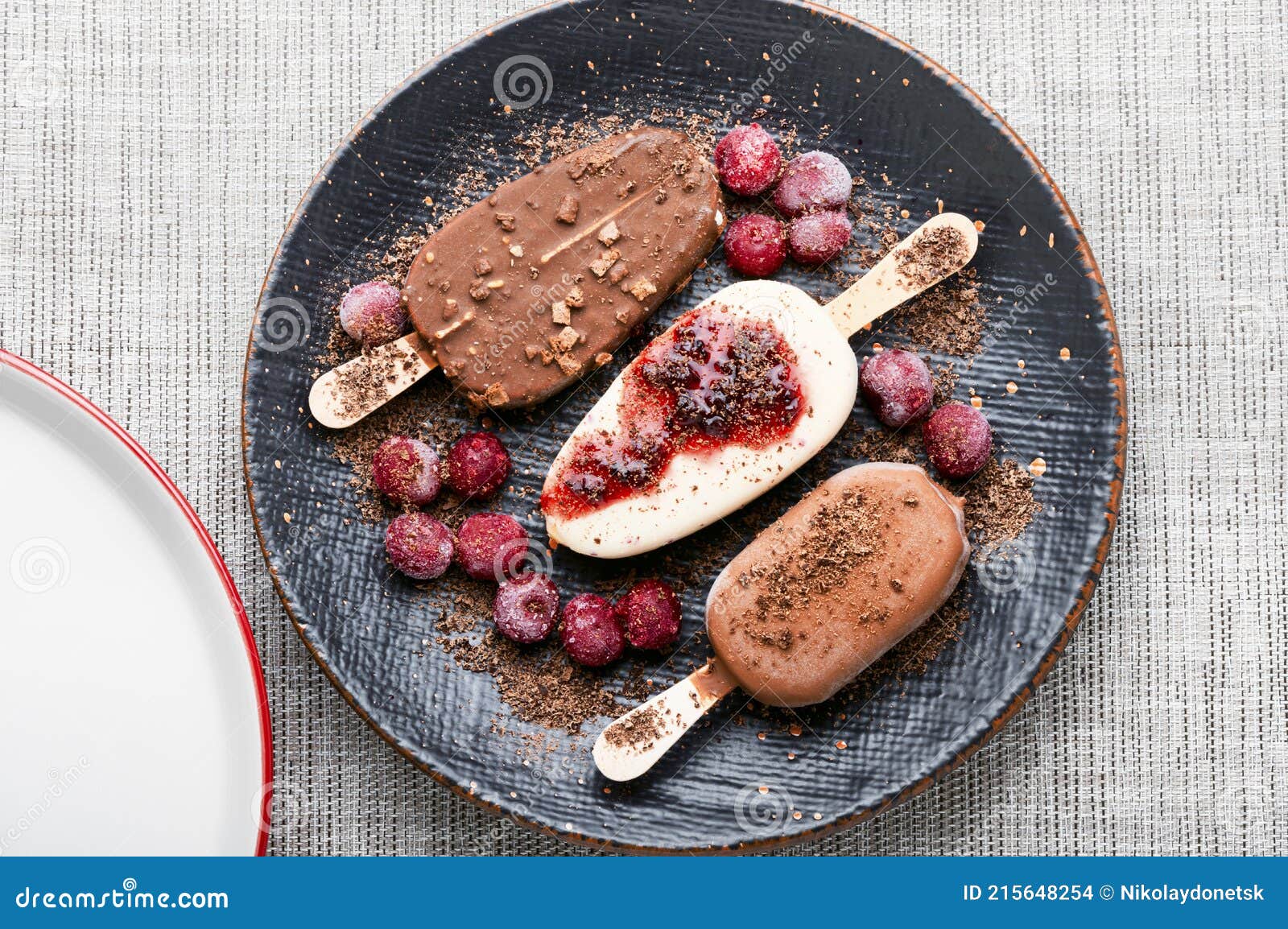 Chocolate Ice Cream on a Stick Stock Photo - Image of pleasure ...