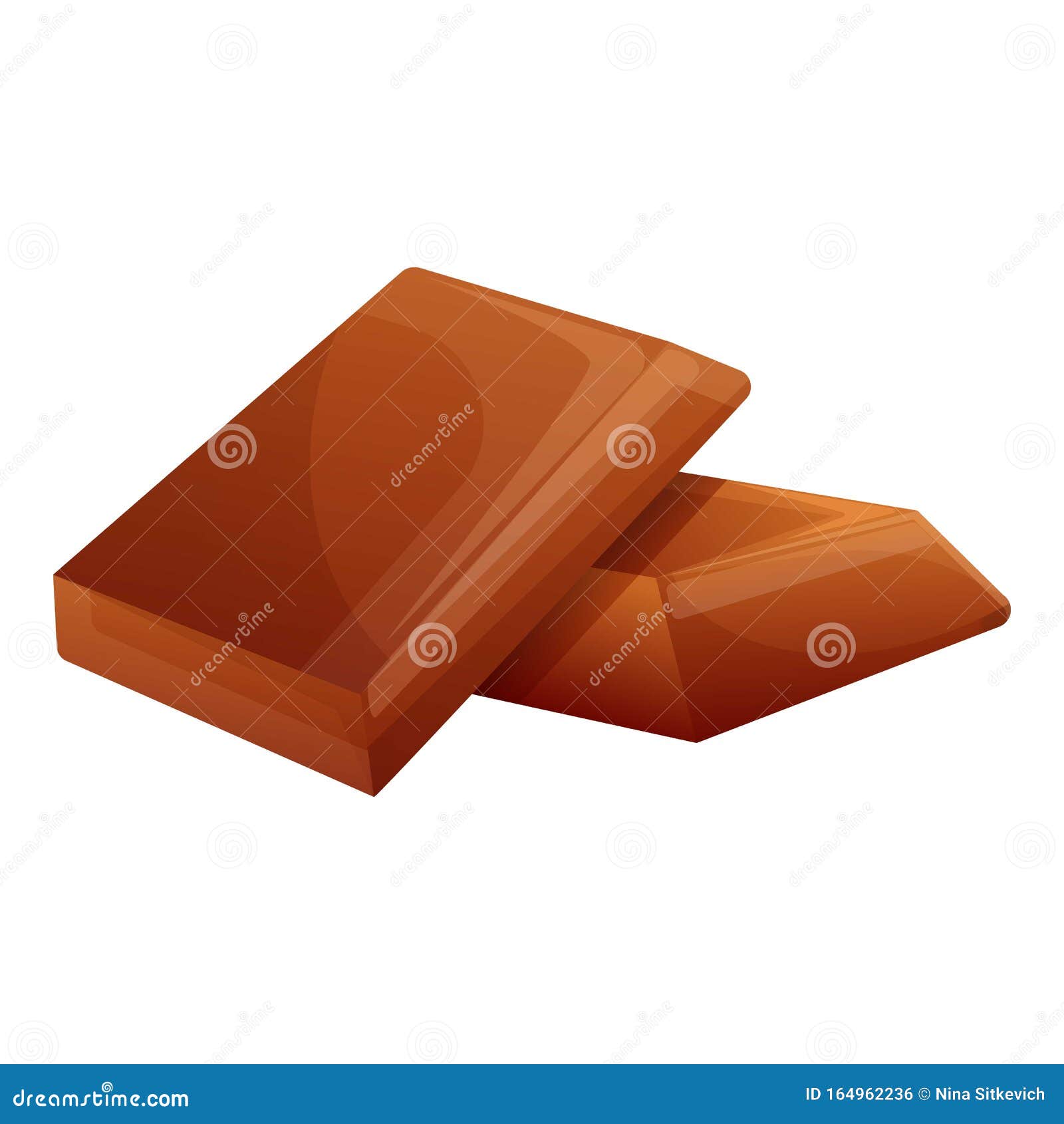 Chocolate Icon, Cartoon Style Stock Vector - Illustration of bitter ...